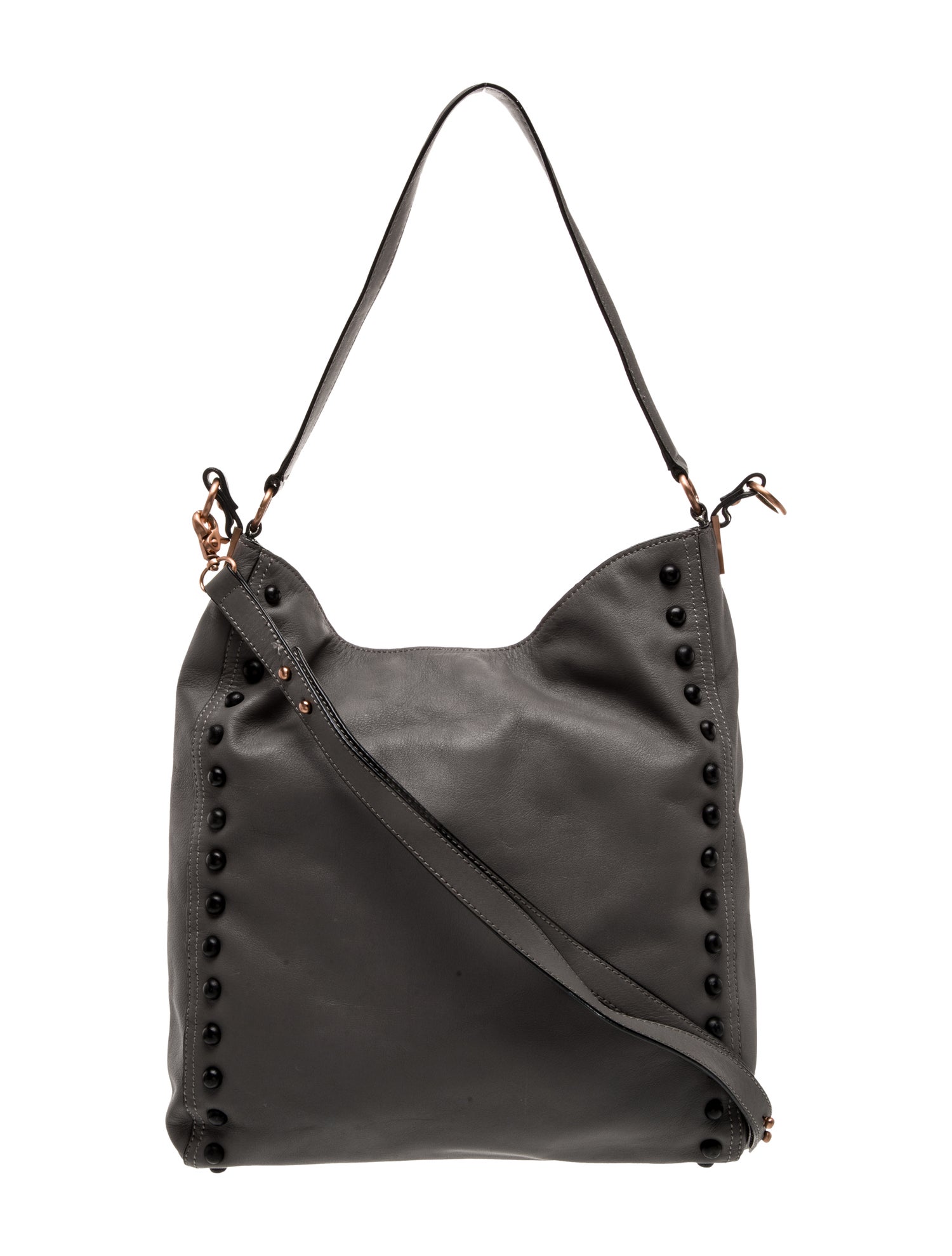 Loeffler Randall Leather Shoulder Bag - Grey Shoulder Bags, Handbags ...