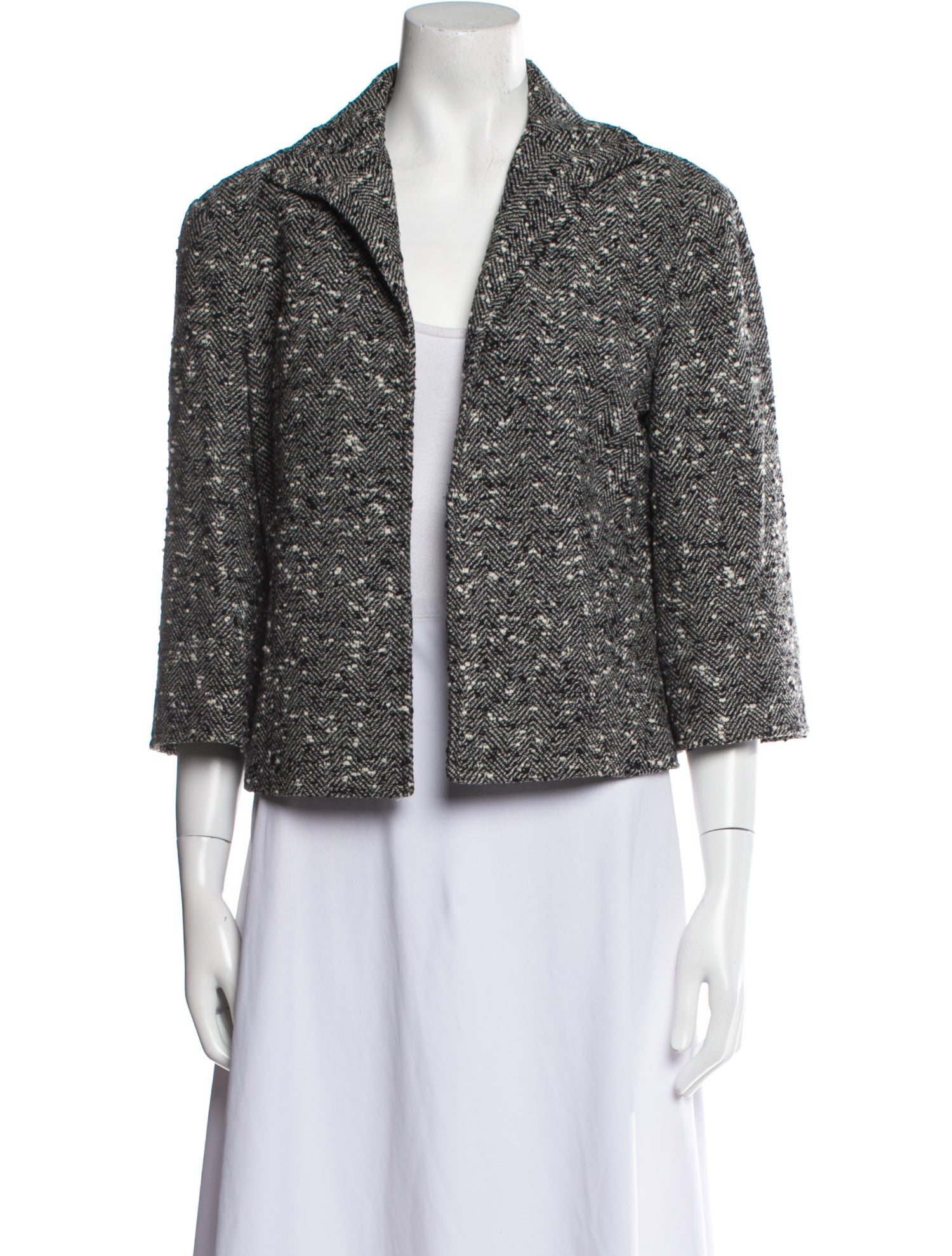 Akris Tweed Pattern Evening Jacket - Neutrals Jackets, Clothing ...