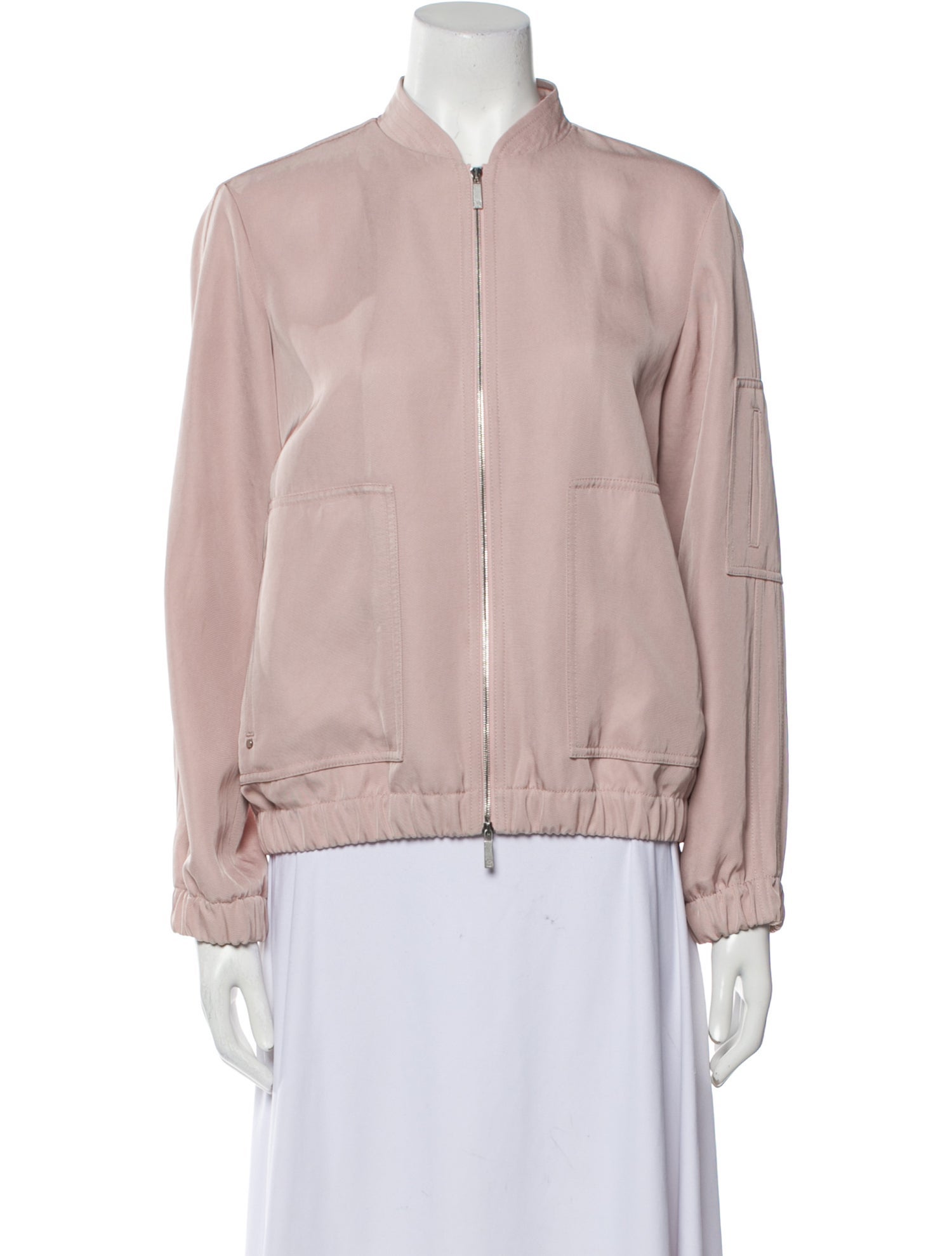 Lafayette 148 Bomber Jacket - Pink Jackets, Clothing - WLFFY190889 ...