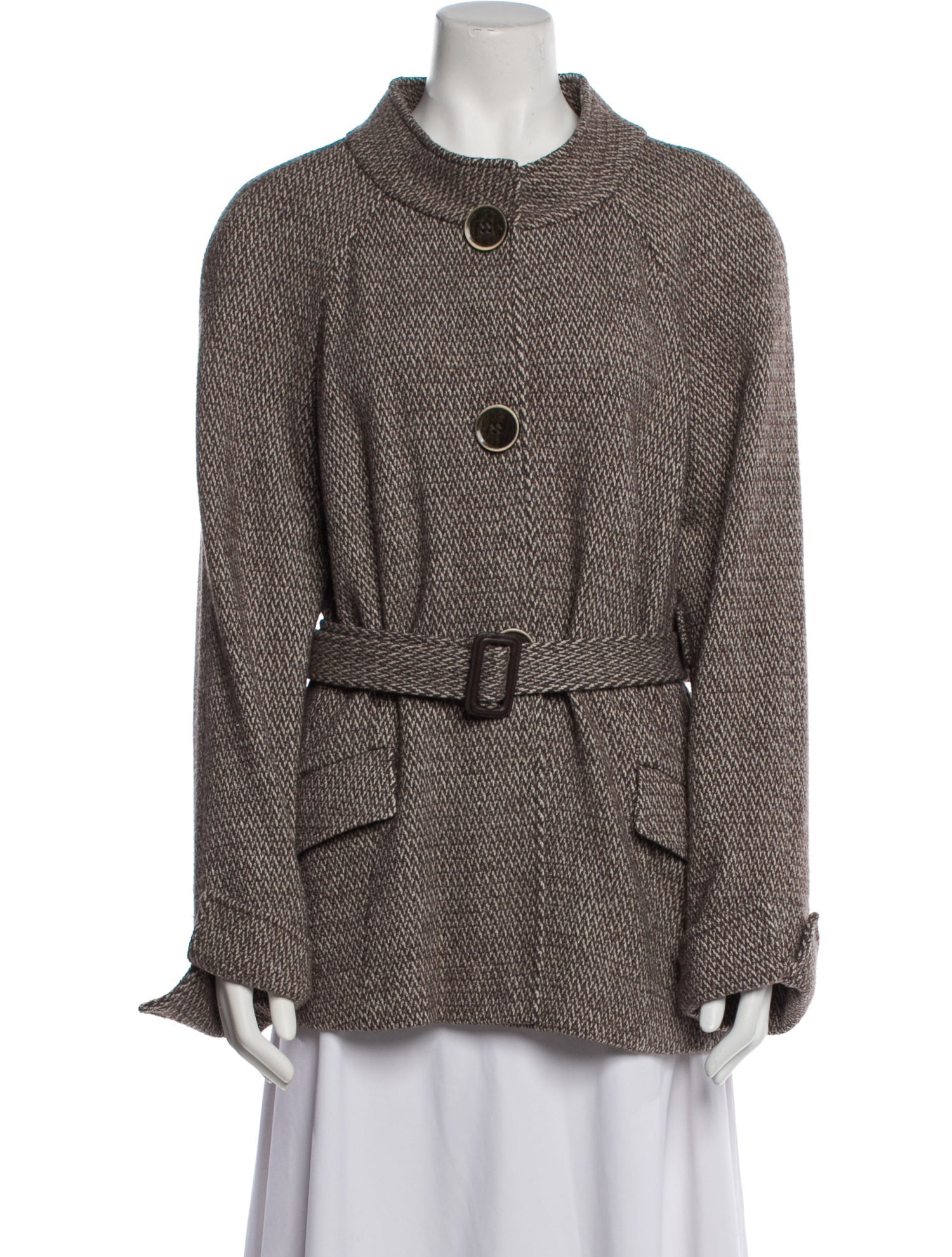 Lafayette 148 Wool Tweed Pattern Jacket - Neutrals Jackets, Clothing ...