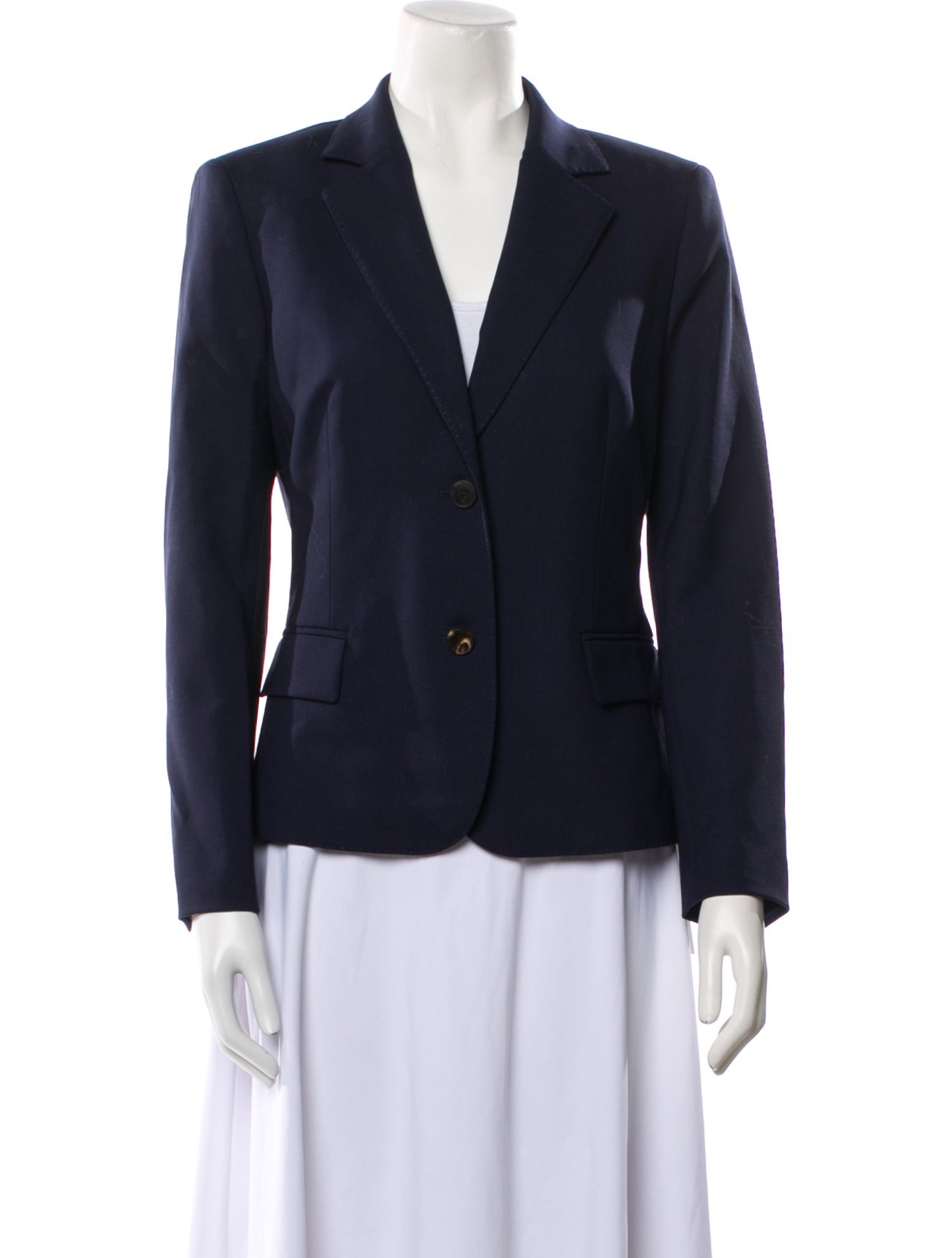 Lilli Ann Wool Blazer - Blue Jackets, Clothing - WLIAN20181 | The RealReal