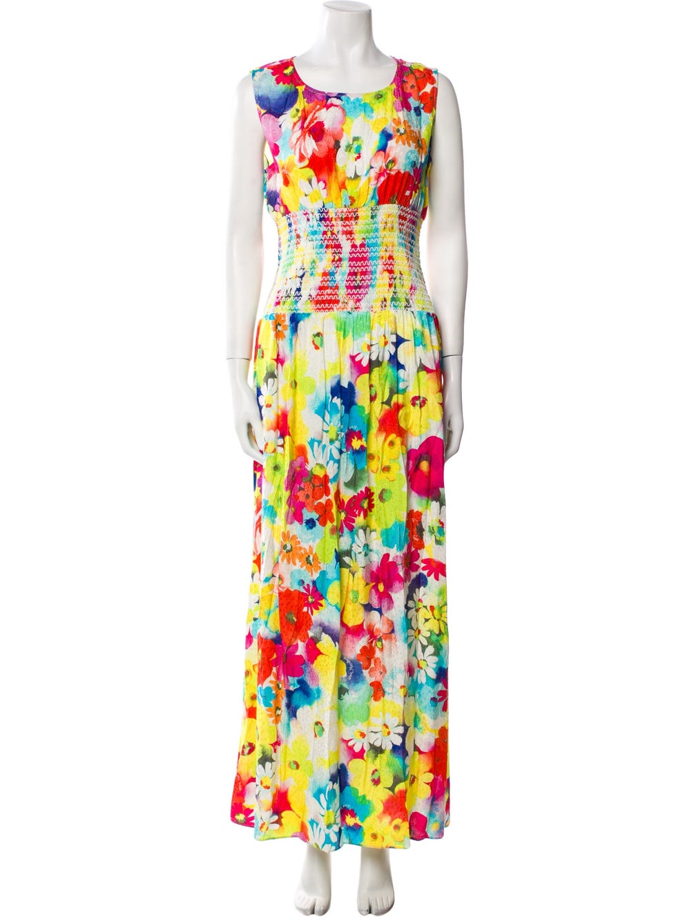 Love Moschino Silk Long Dress - Yellow Dresses, Clothing - WLH35427 ...