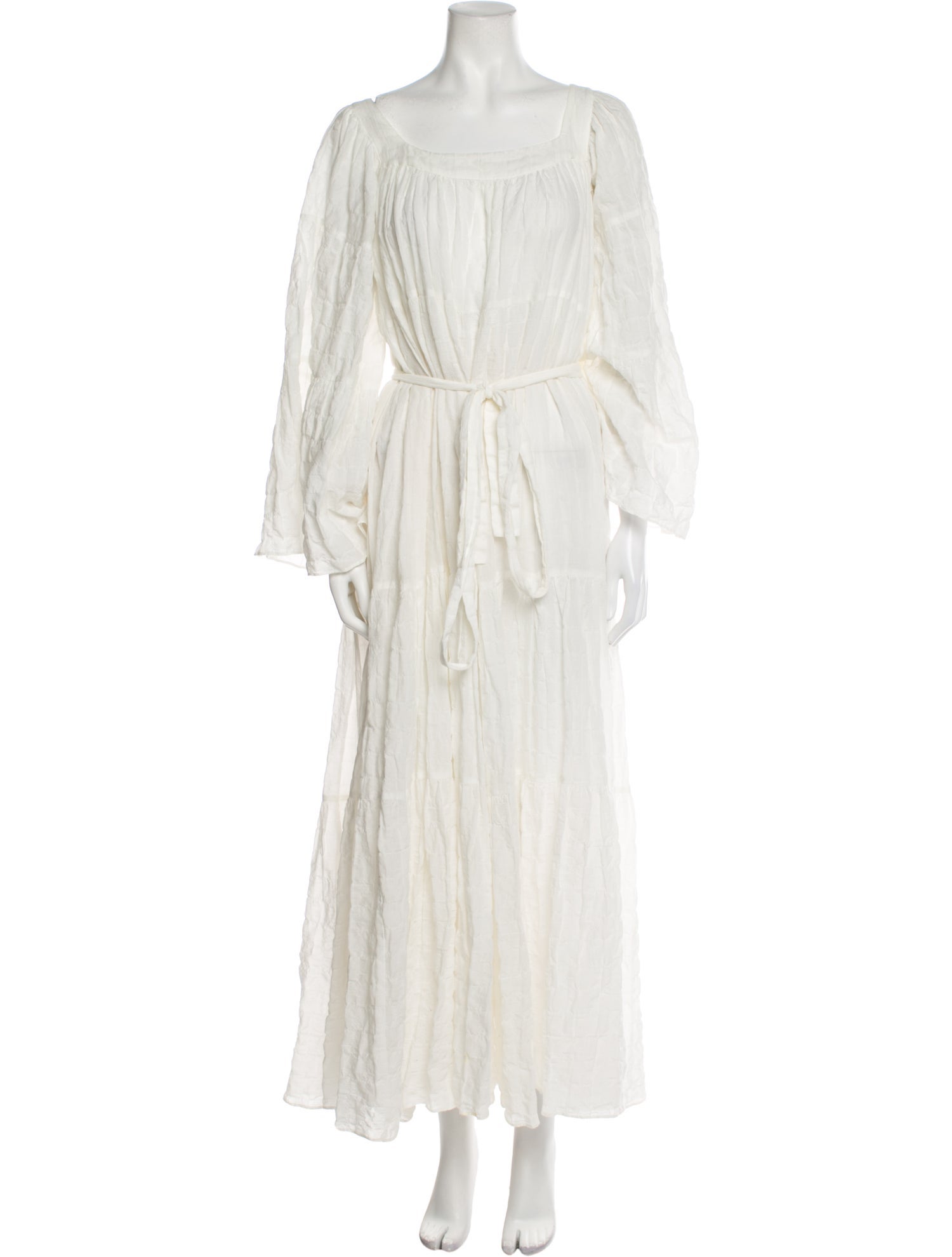 Lisa Maree Square Neckline Long Dress - White Dresses, Clothing ...