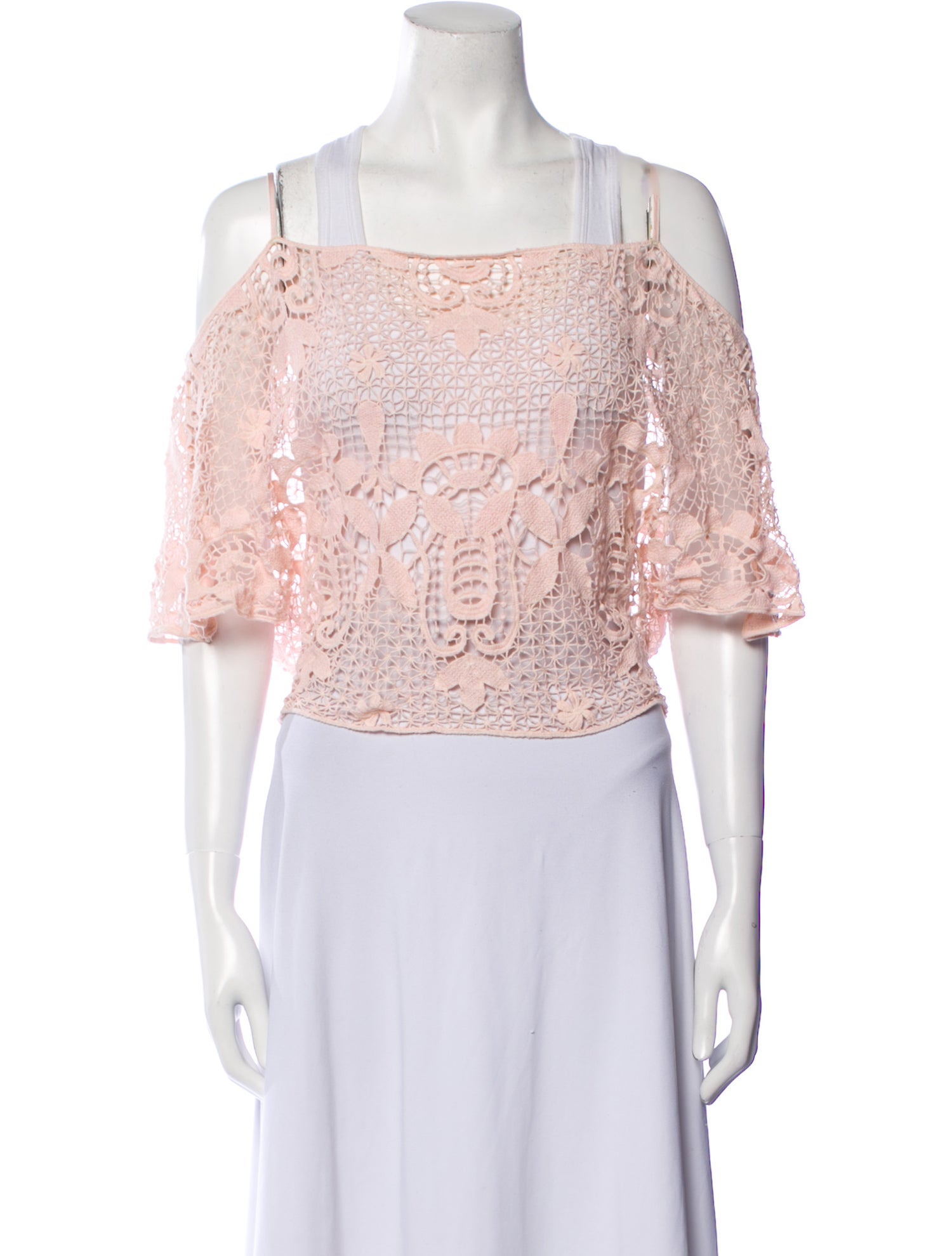 Lisa Maree Square Neckline Short Sleeve Crop Top - Pink Tops, Clothing ...