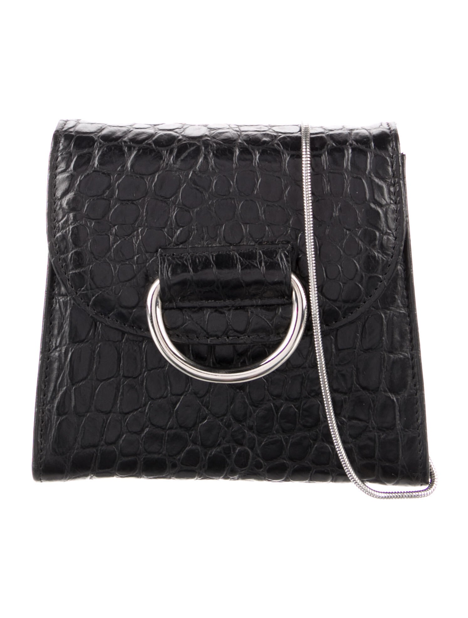 Little Liffner Embossed Leather Mini Bag - Black Mini Bags, Handbags ...