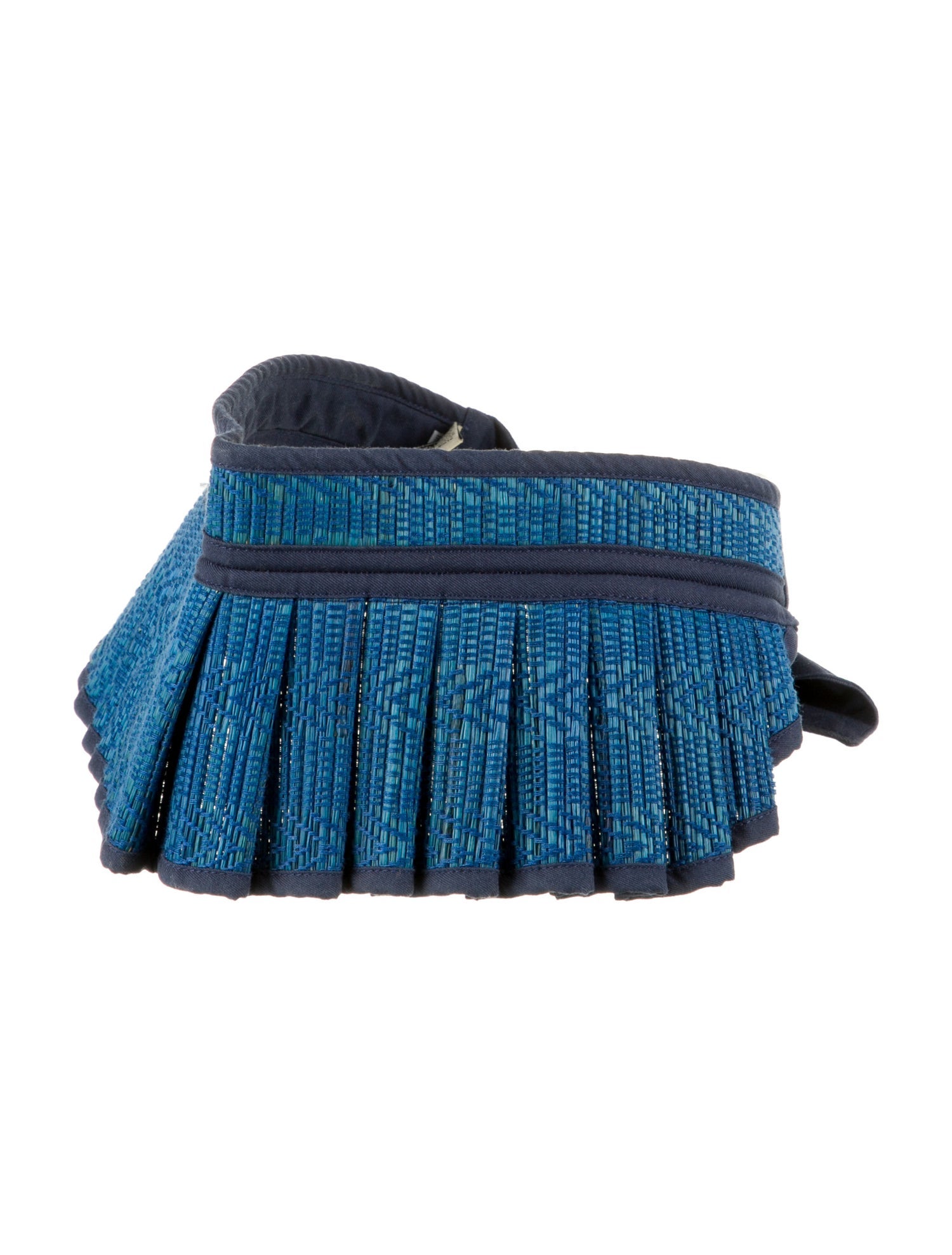 Lorna Murray Pattern Pleated Visor - Blue Hats, Accessories ...