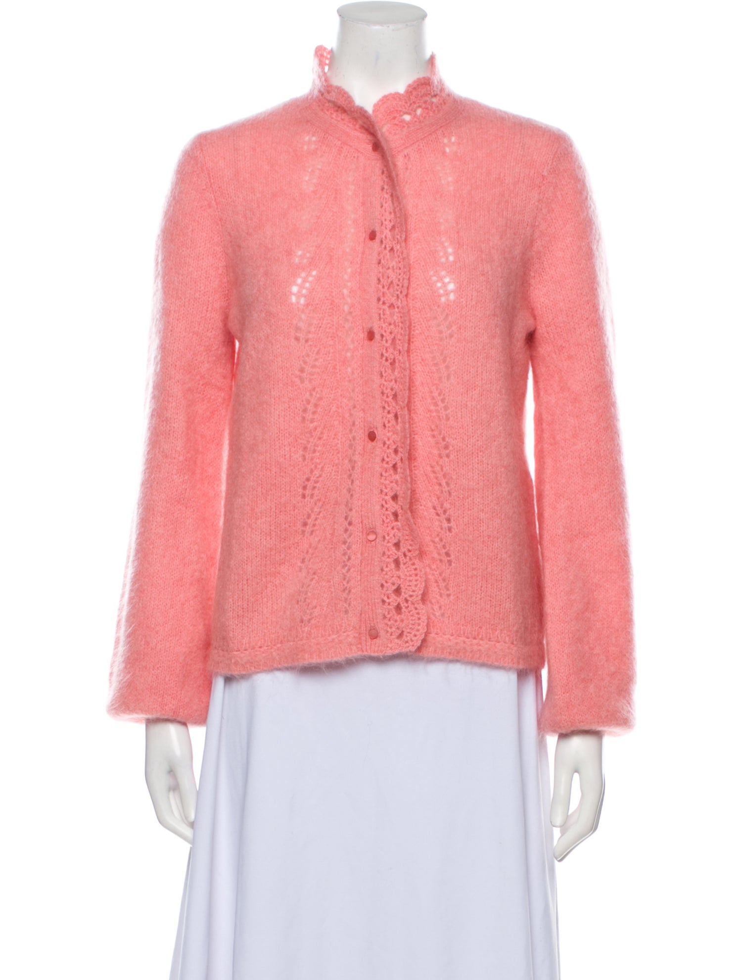 La Maille Sezane Mock Neck Sweater - Pink Knitwear, Clothing ...