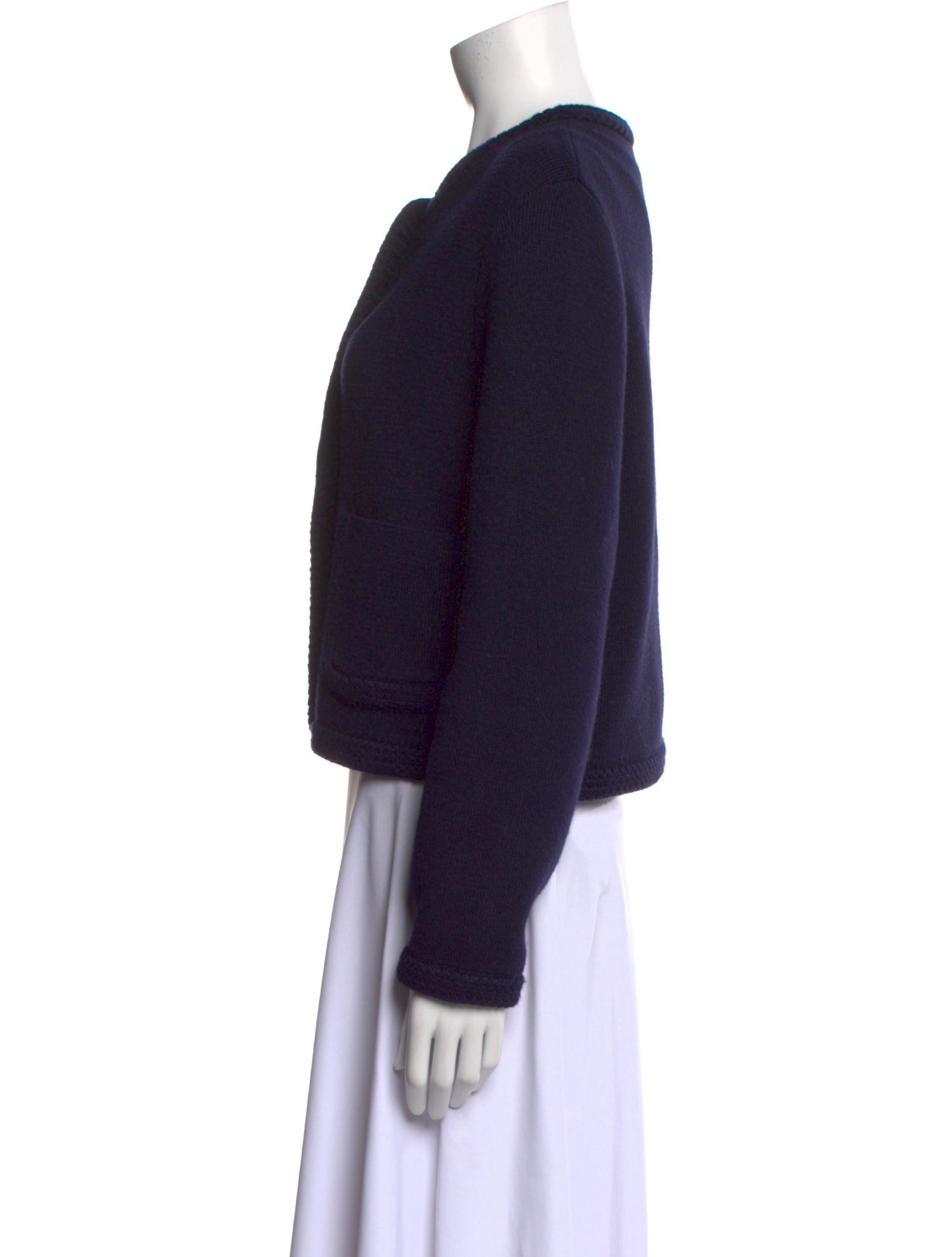 La Maille Sezane Scoop Neck Sweater - Blue Knitwear, Clothing ...