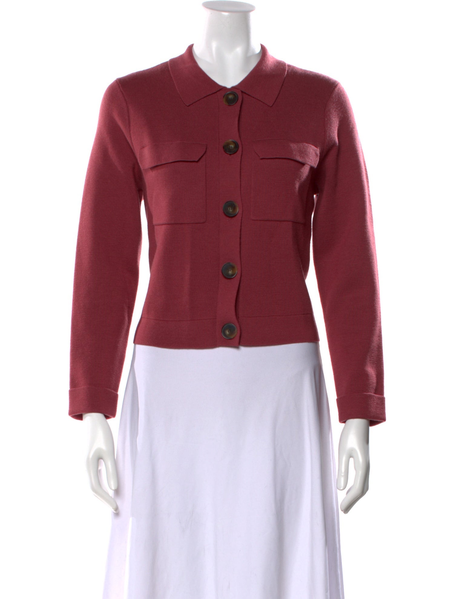 La Maille Sezane Merino Wool Sweater - Red Knitwear, Clothing ...