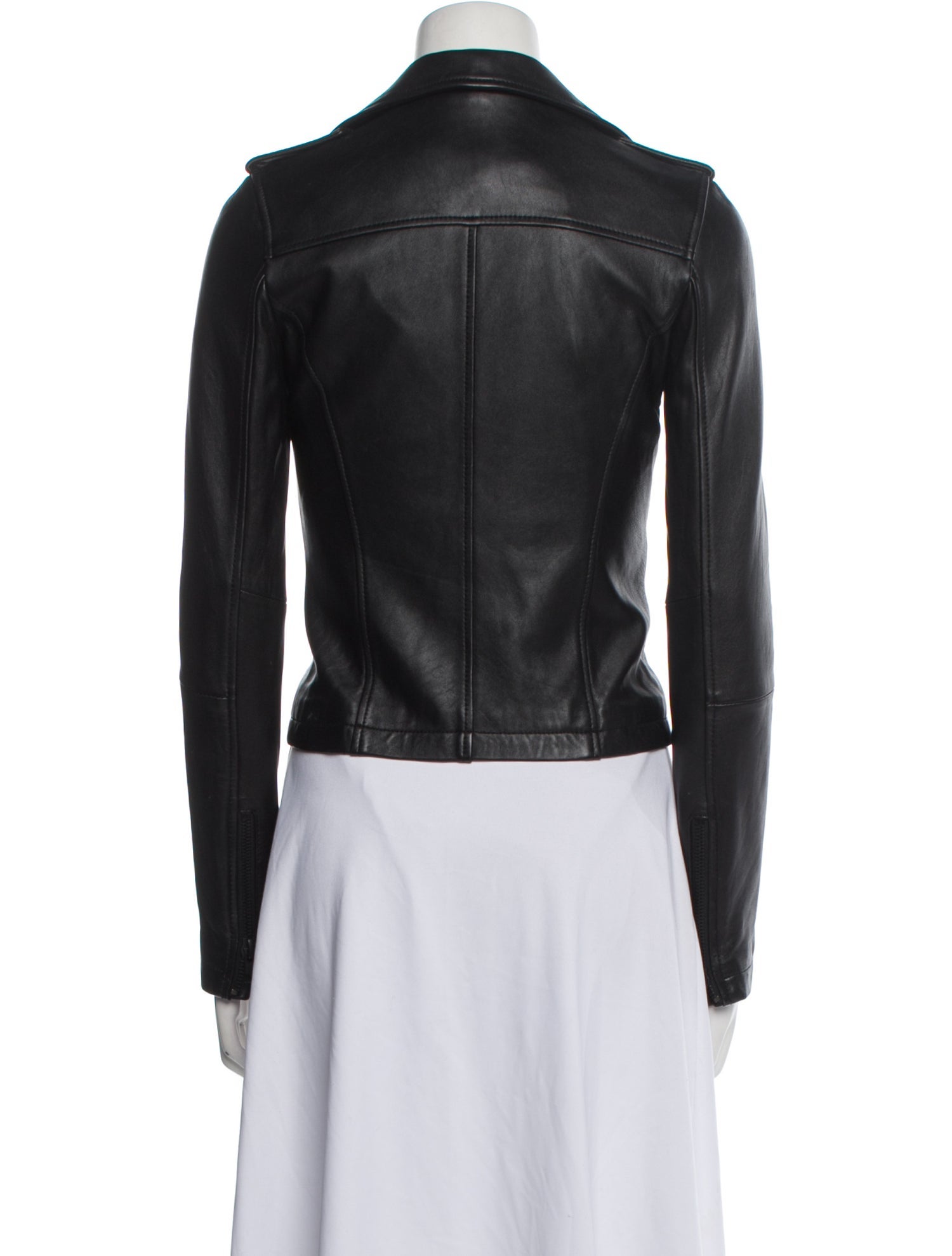 Linea Pelle Leather Biker Jacket - Black Jackets, Clothing - WLN21367 ...