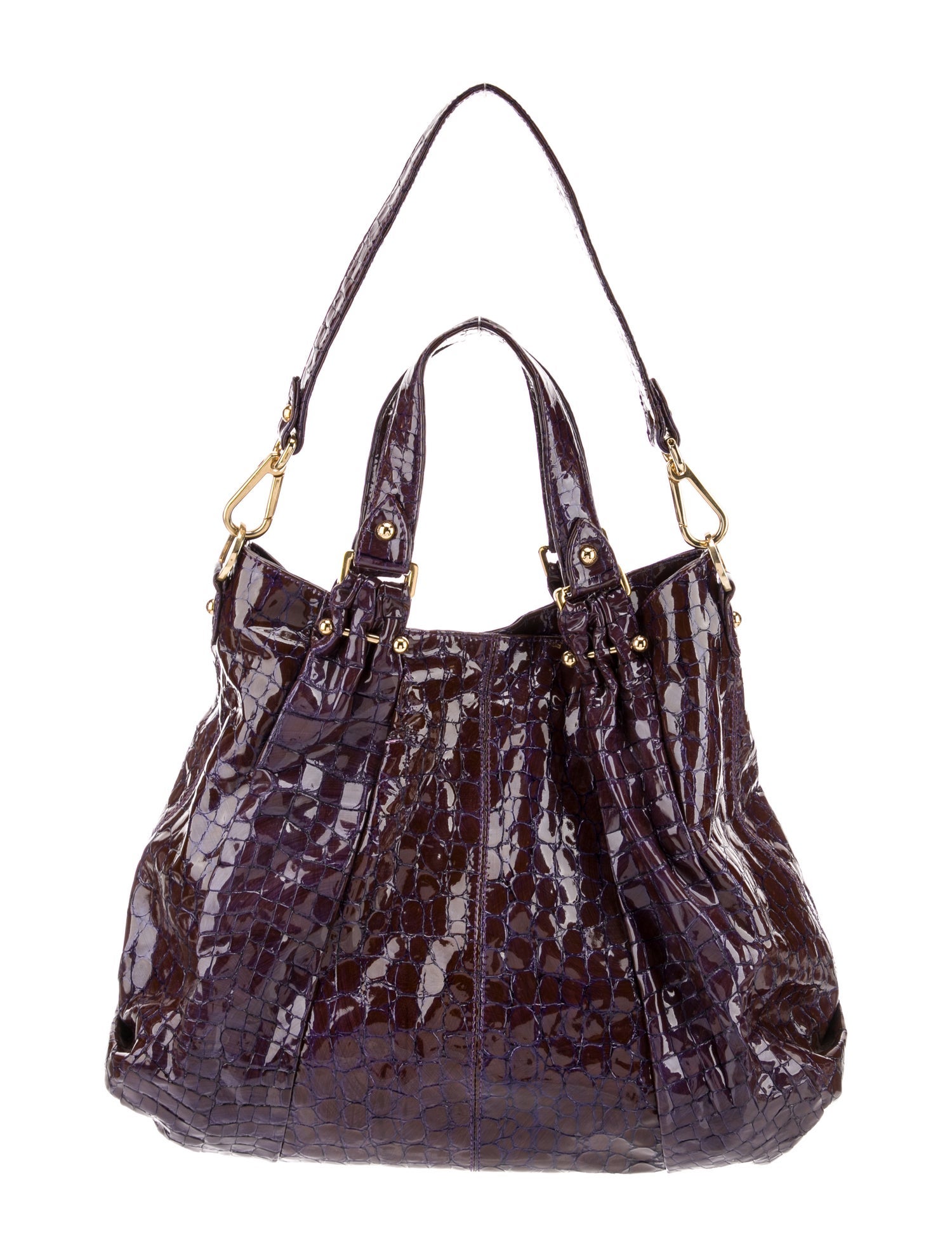 Liberty of London Patent Leather Shoulder Bag - Purple Shoulder Bags ...