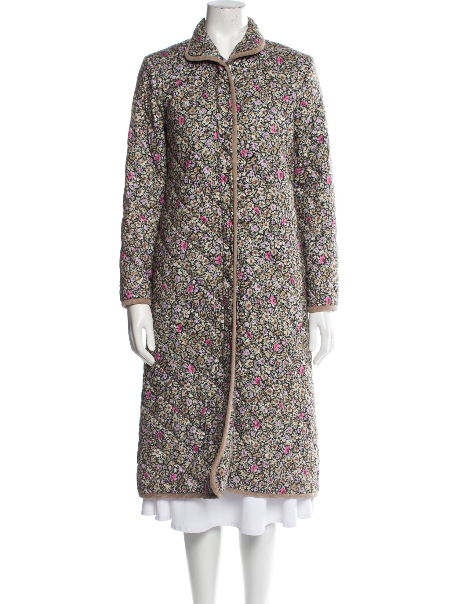 Etro Floral Print Peacoat - Brown Coats, Clothing - ETR206183 | The ...