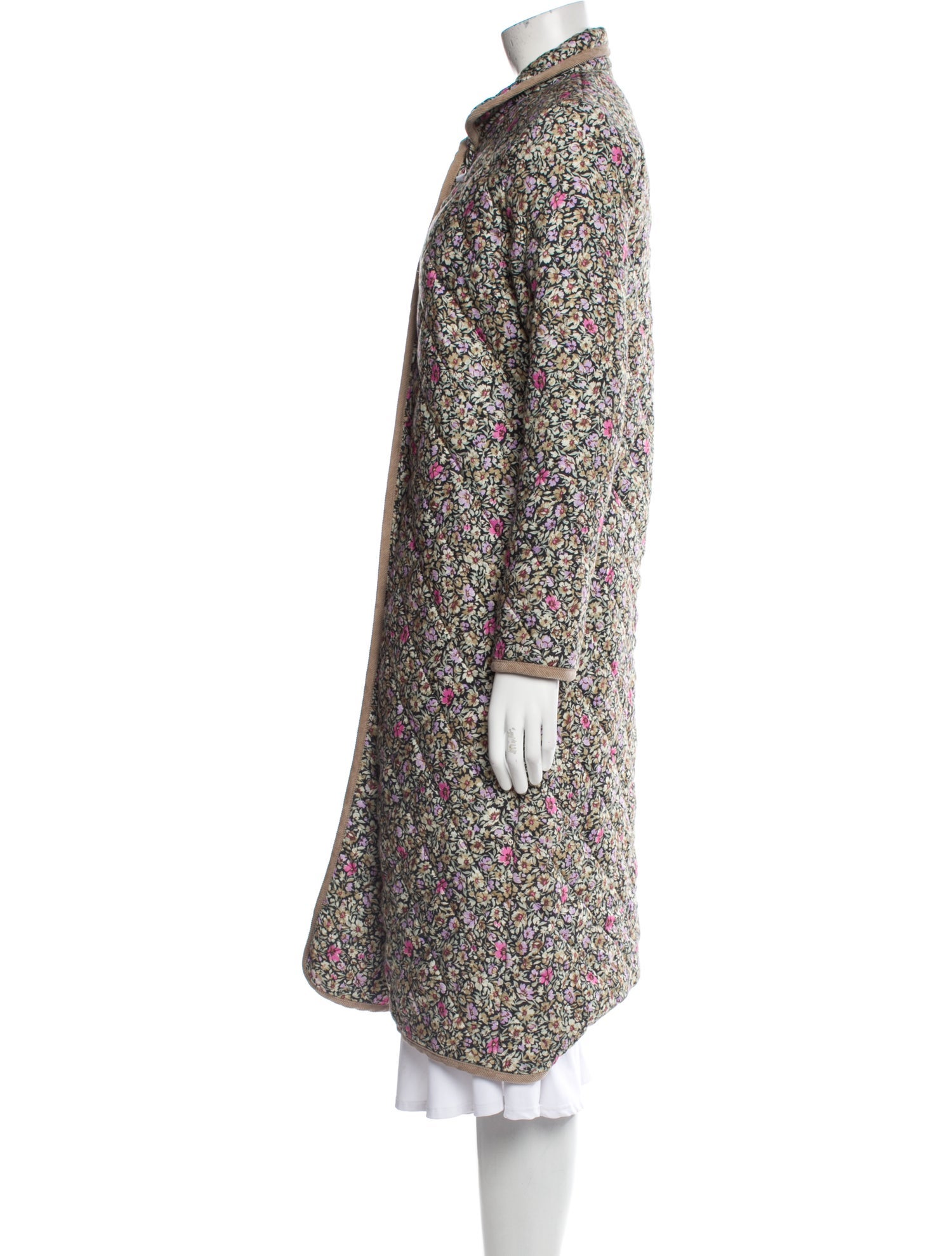 Etro Floral Print Peacoat - Brown Coats, Clothing - ETR206183 | The ...