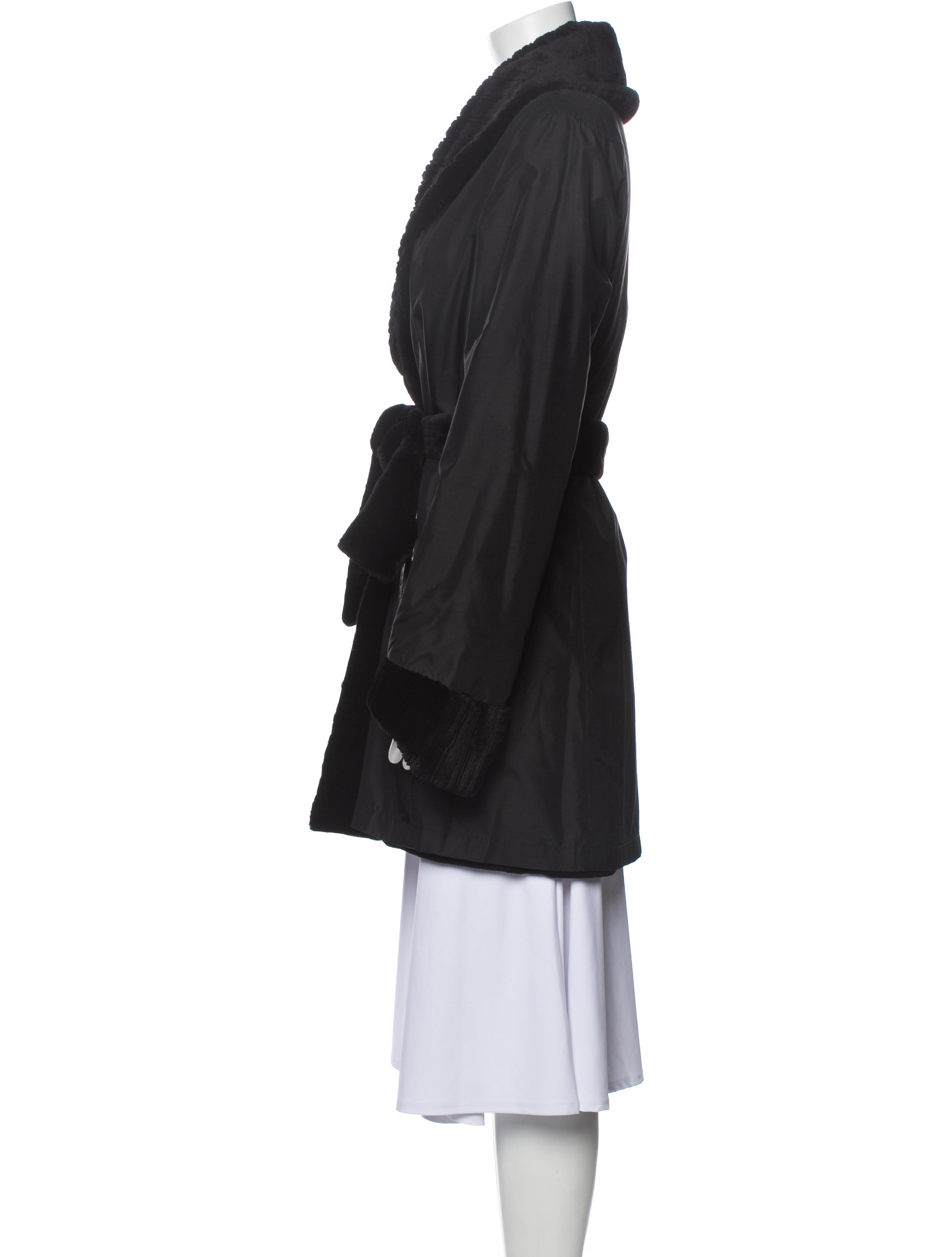 Louis Feraud Vintage Late 1980's - Early 1990's Fur Coat - Black Coats ...