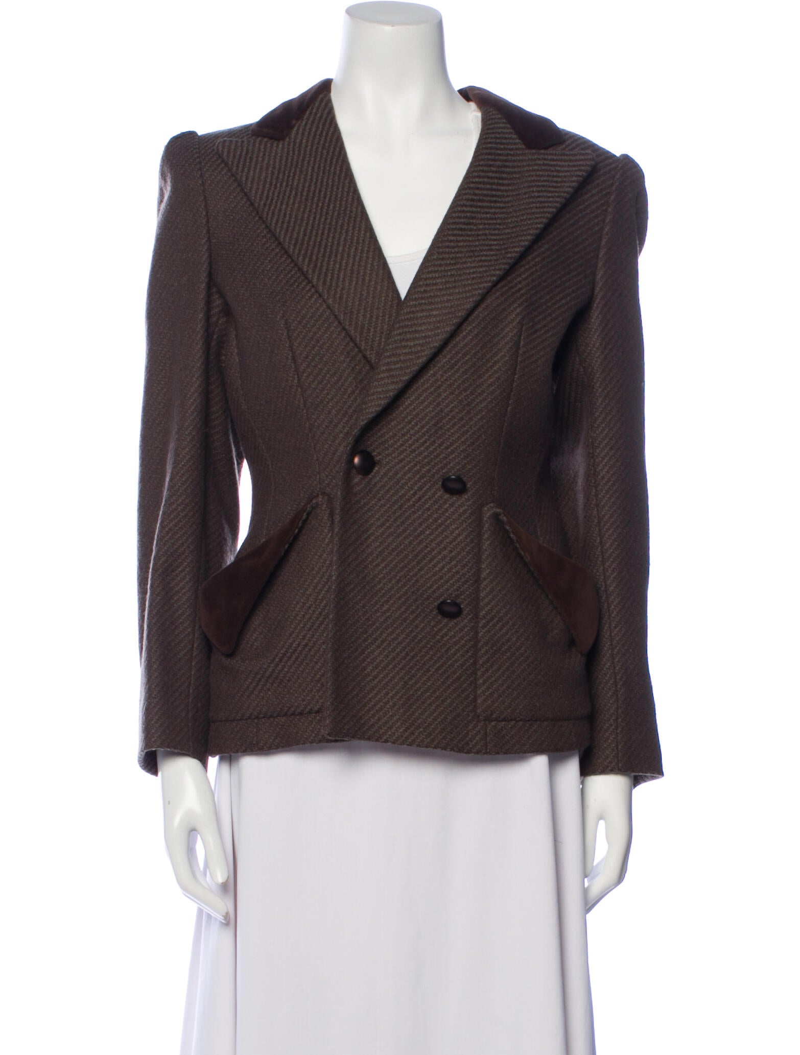 Louis Feraud Blazer - Brown Jackets, Clothing - WLOFE24037 | The RealReal
