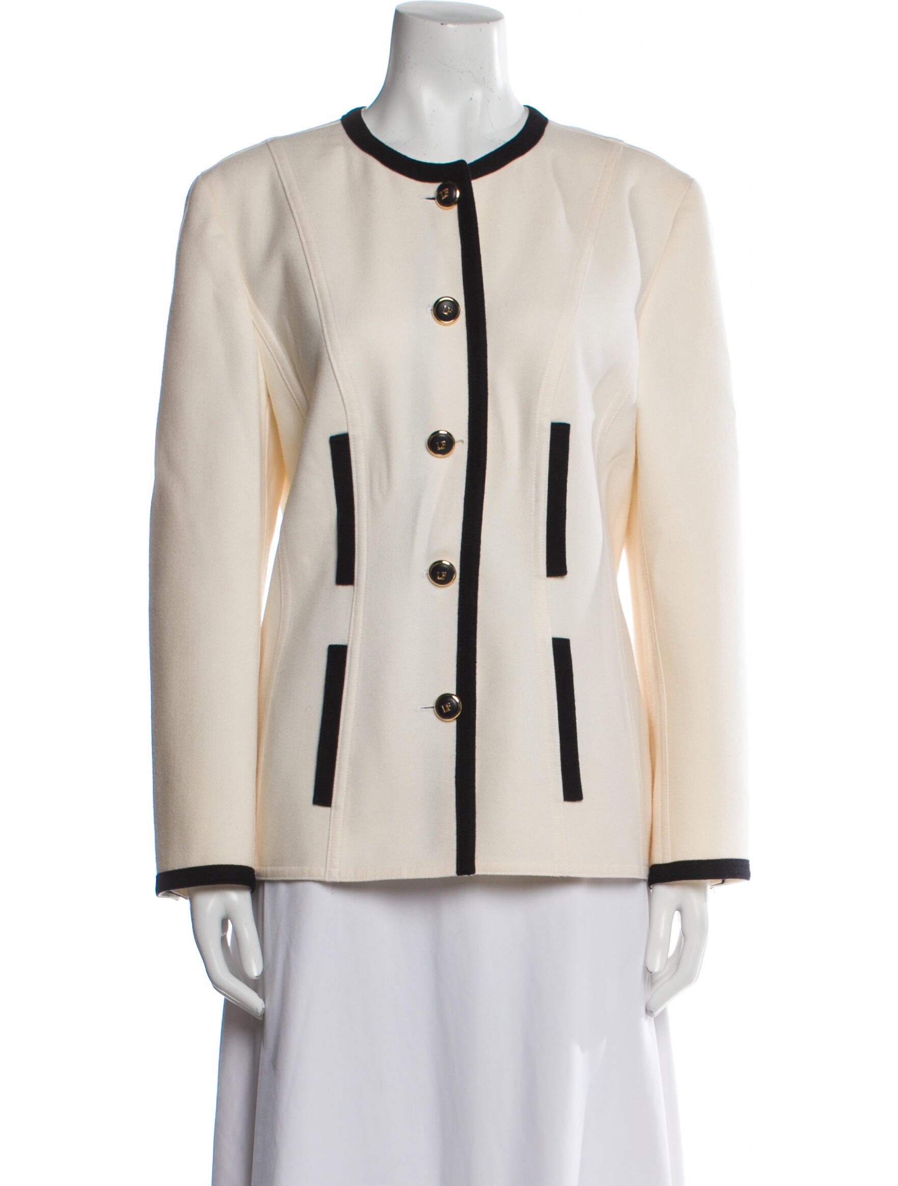 Louis Feraud Virgin Wool Evening Jacket - Neutrals Jackets, Clothing ...