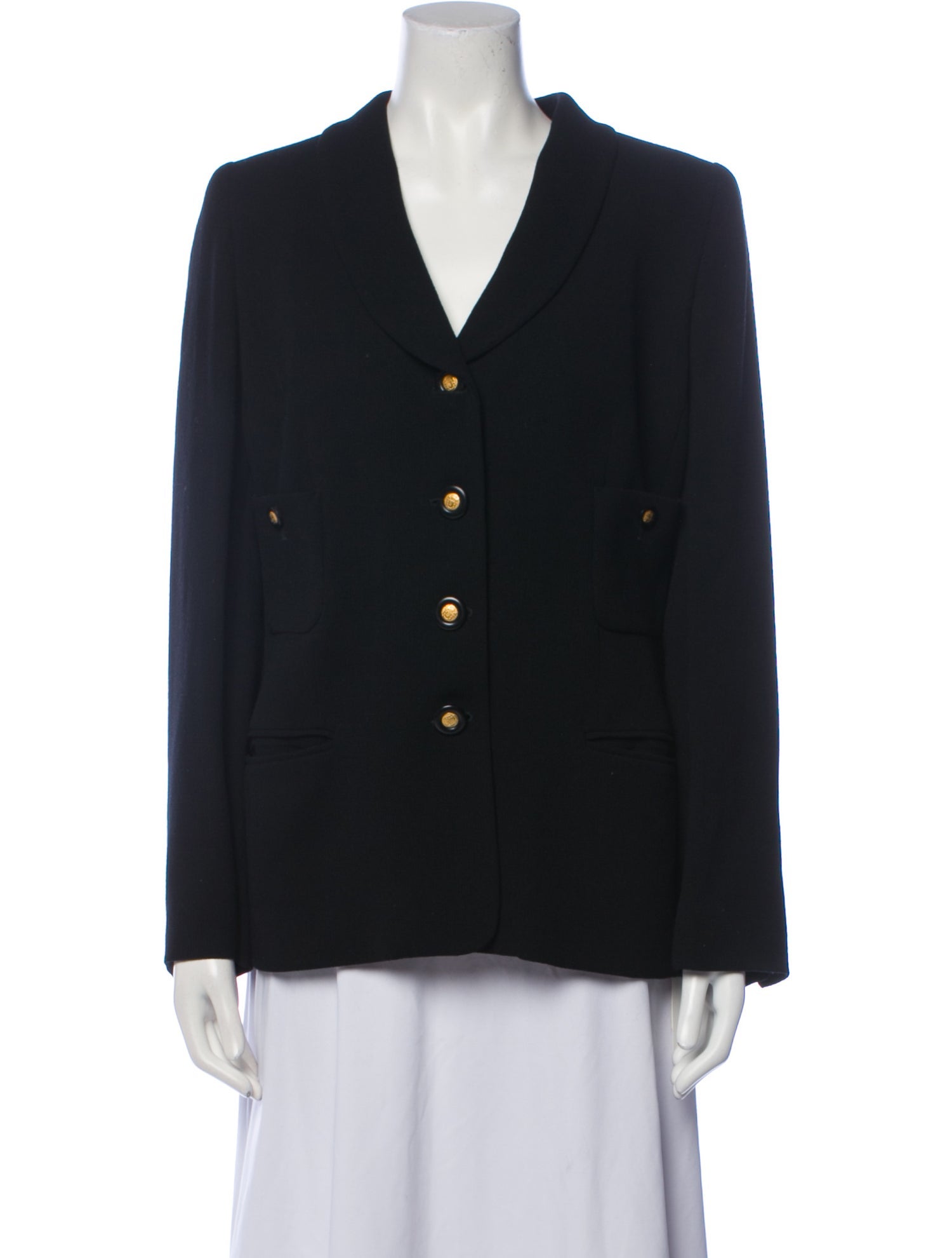 Louis Feraud Vintage Late 1980's - Early 1990's Jacket - Black Jackets ...