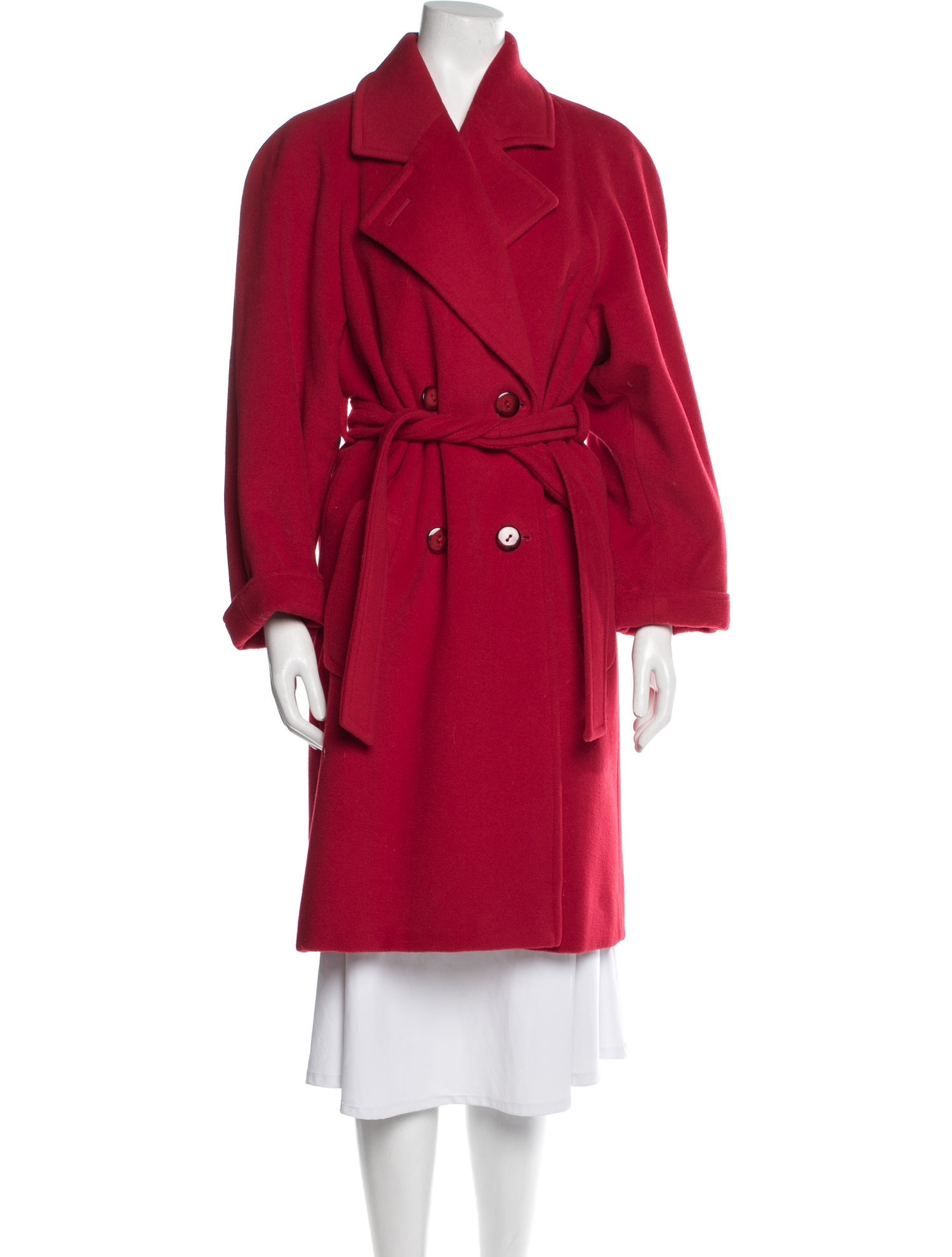 Louis Feraud Vintage 1980's Trench Coat - Red Coats, Clothing ...