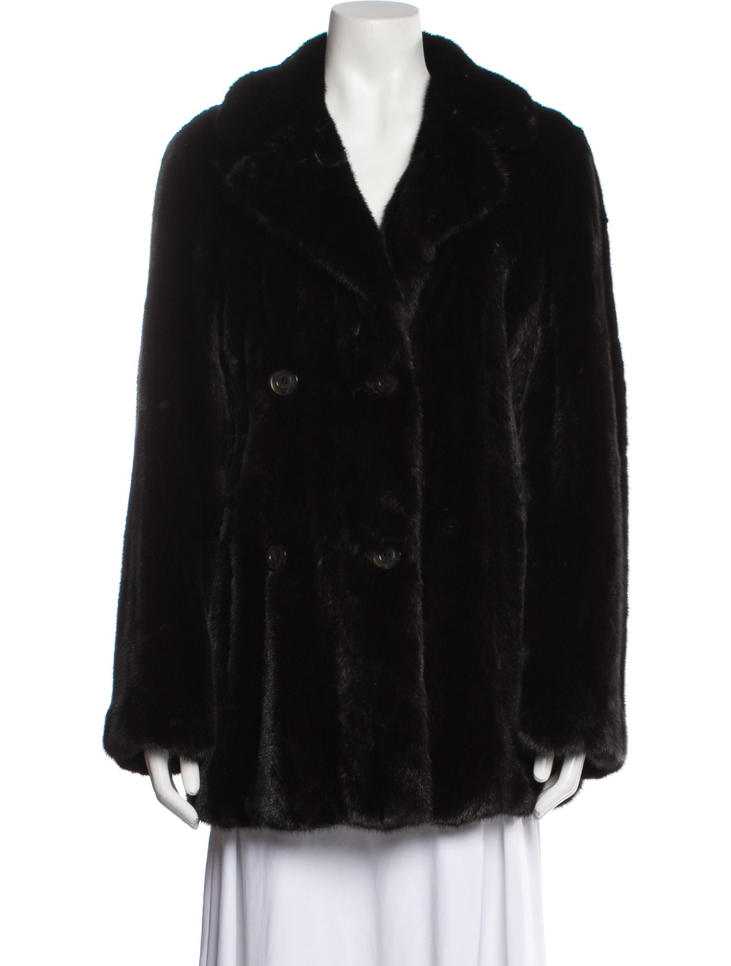 Louis Feraud Vintage 1990's Fur Coat - Brown Coats, Clothing ...