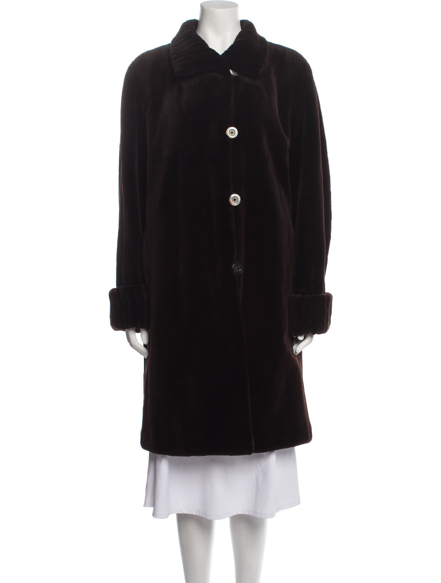 Louis Feraud Mink Fur Coat - Purple Coats, Clothing - WLOFE27834 | The ...