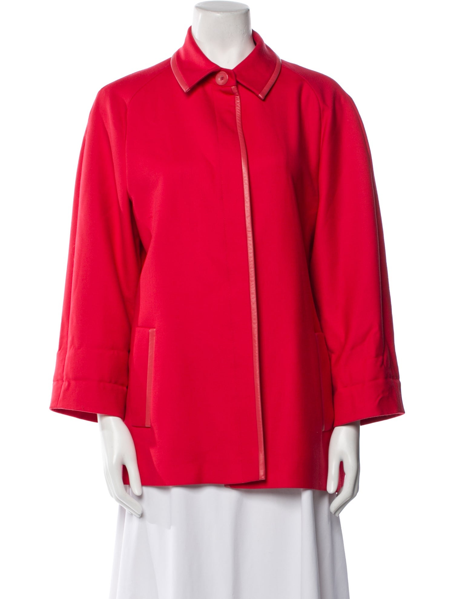 Louis Feraud Virgin Wool Evening Jacket - Red Jackets, Clothing ...
