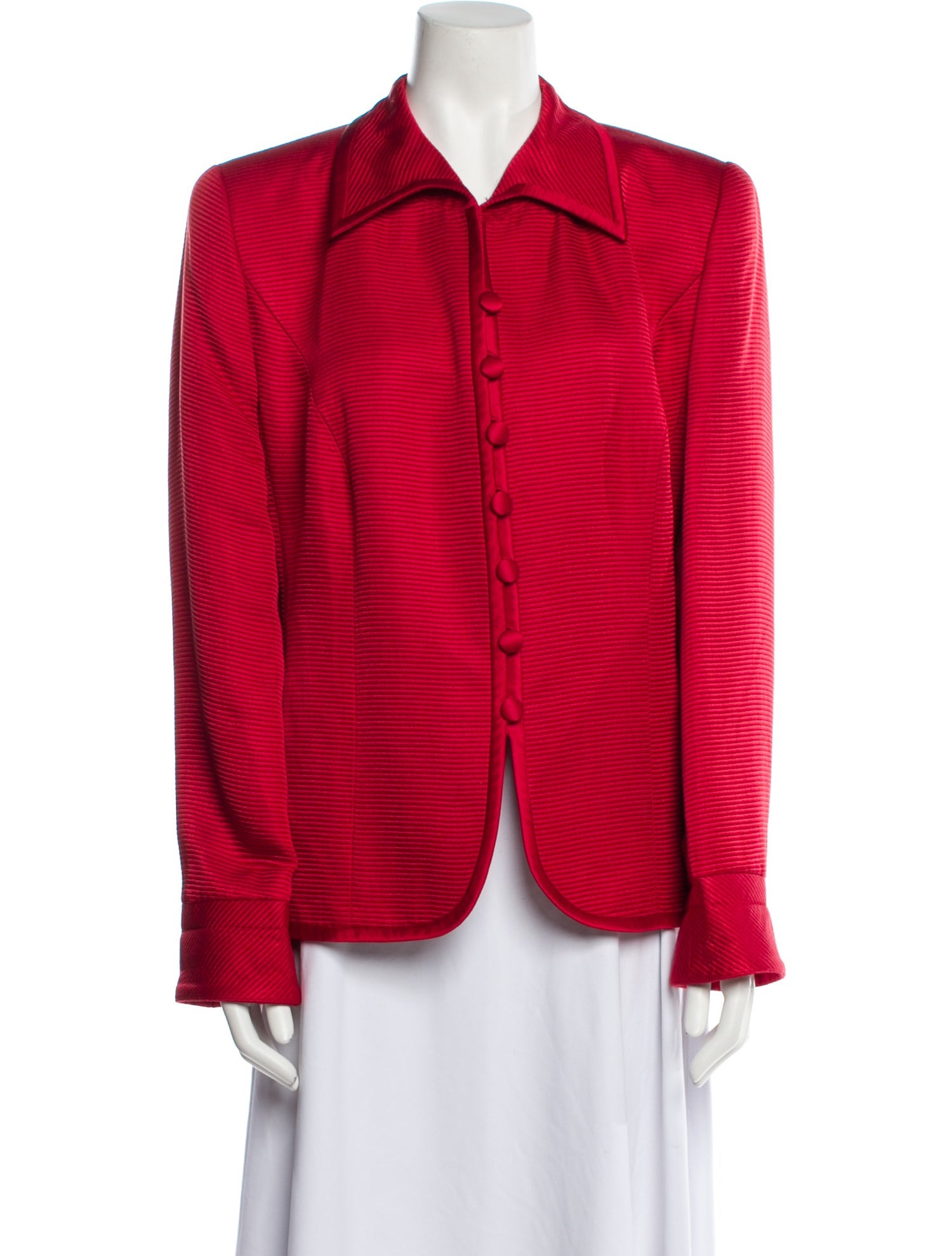 Louis Feraud Silk Blazer - Red Jackets, Clothing - WLOFE28517 | The ...
