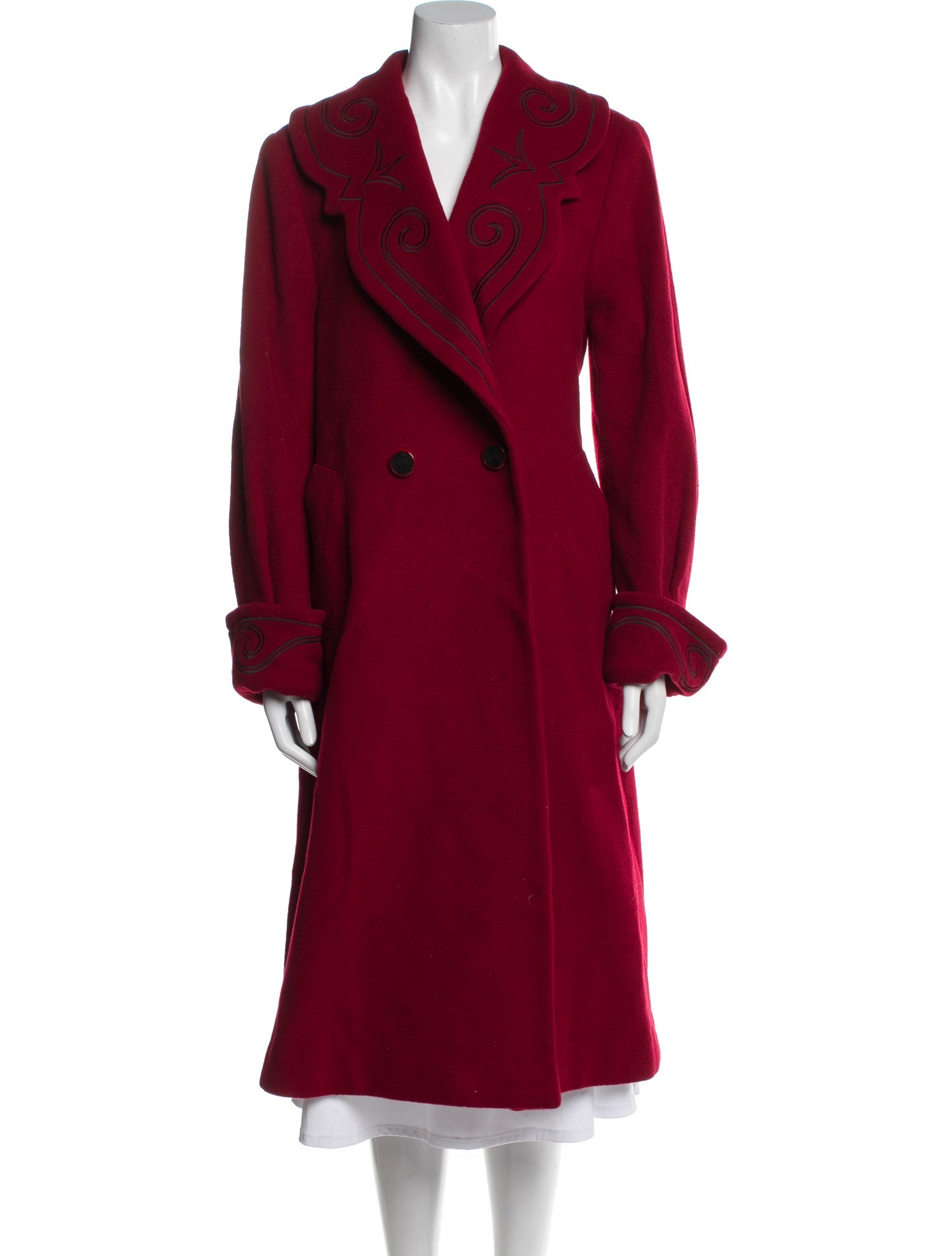 Louis Feraud Vintage Trench Coat - Red Coats, Clothing - WLOFE29529 ...