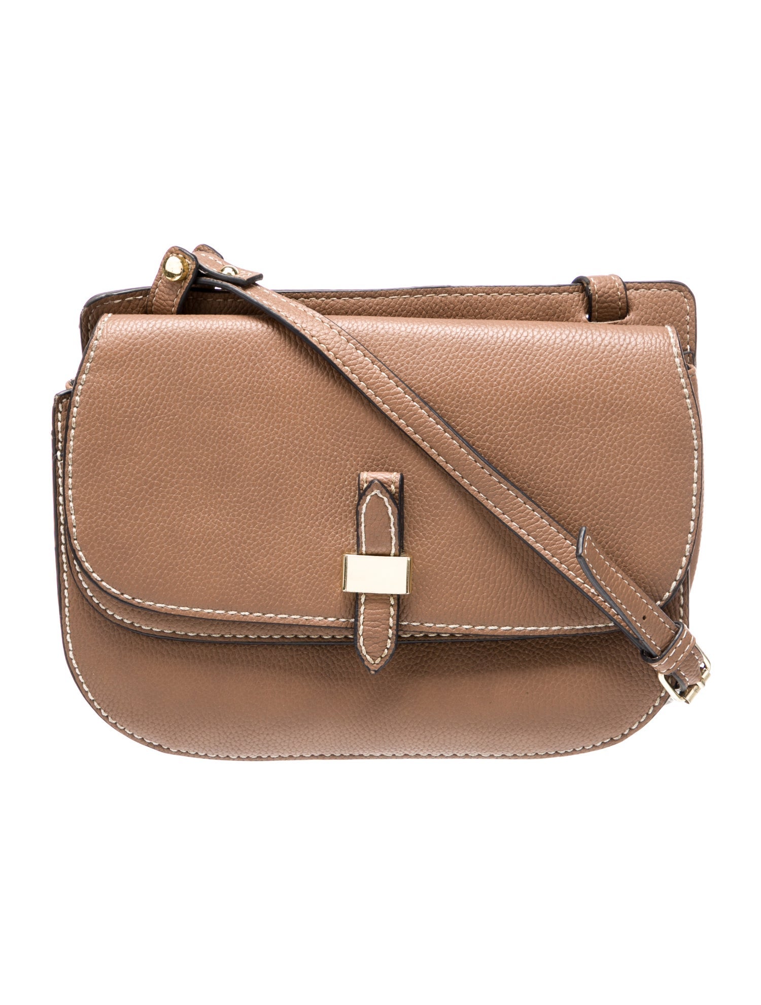 London Fog Leather Crossbody Bag - Brown Crossbody Bags, Handbags ...