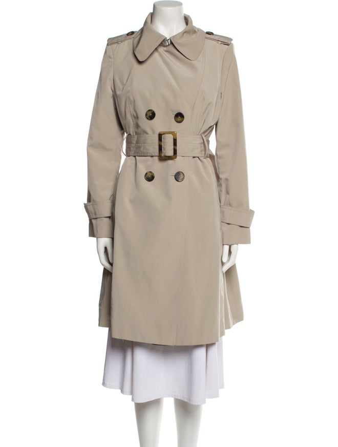 Closed Houndstooth Print Coat - Neutrals Coats, Clothing - WCG33964 ...