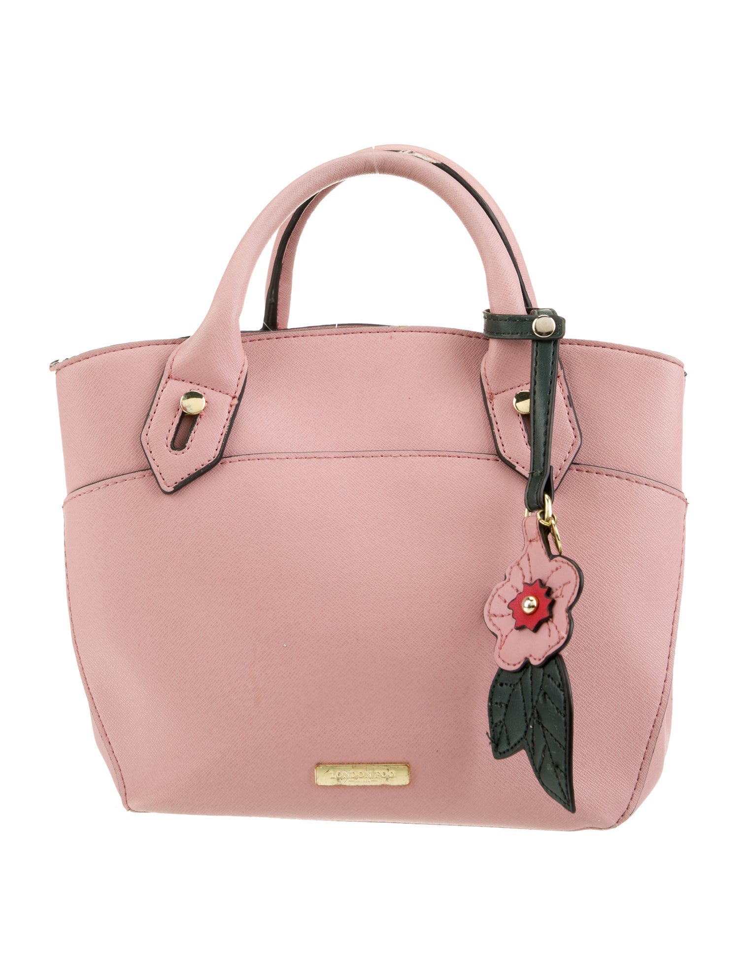 London Fog Saffiano Leather Top Handle Bag - Pink Handle Bags, Handbags ...
