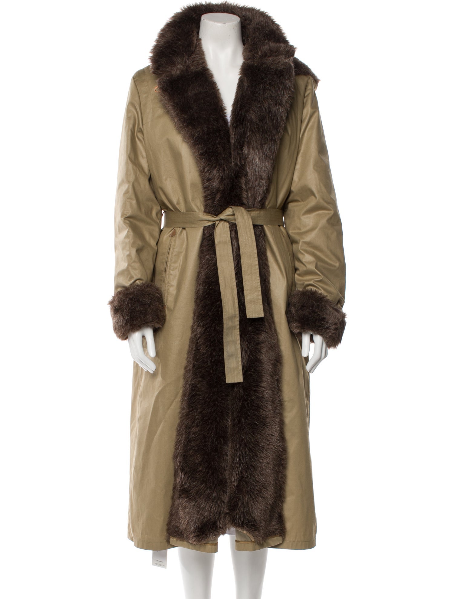 London Fog Printed Faux Fur Coat - Brown Coats, Clothing - WLOFO24018 | The RealReal