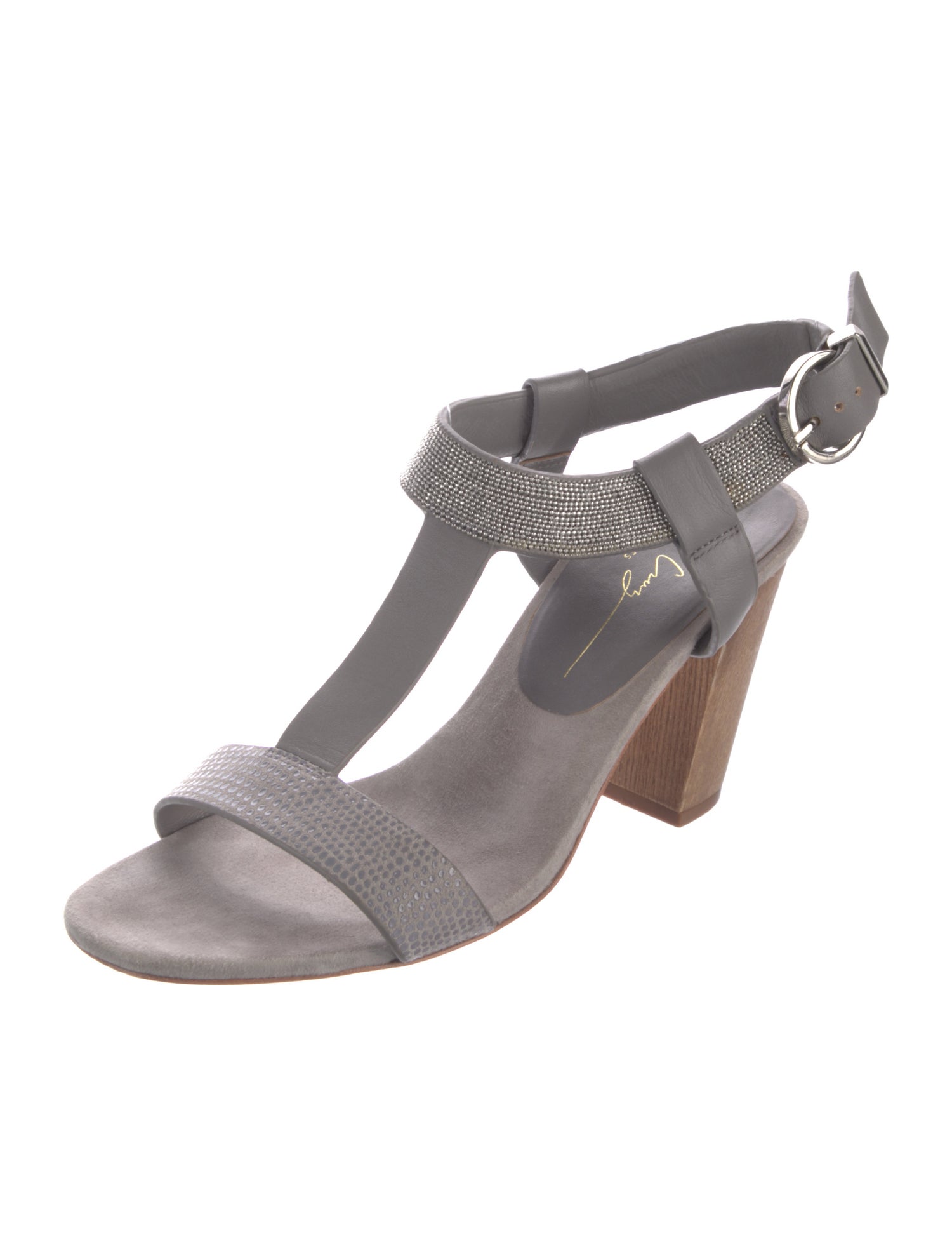 Vivienne Hu Leather Studded Accents Gladiator Sandals - Blue Sandals, Shoes - WVIVH23707 | The ...