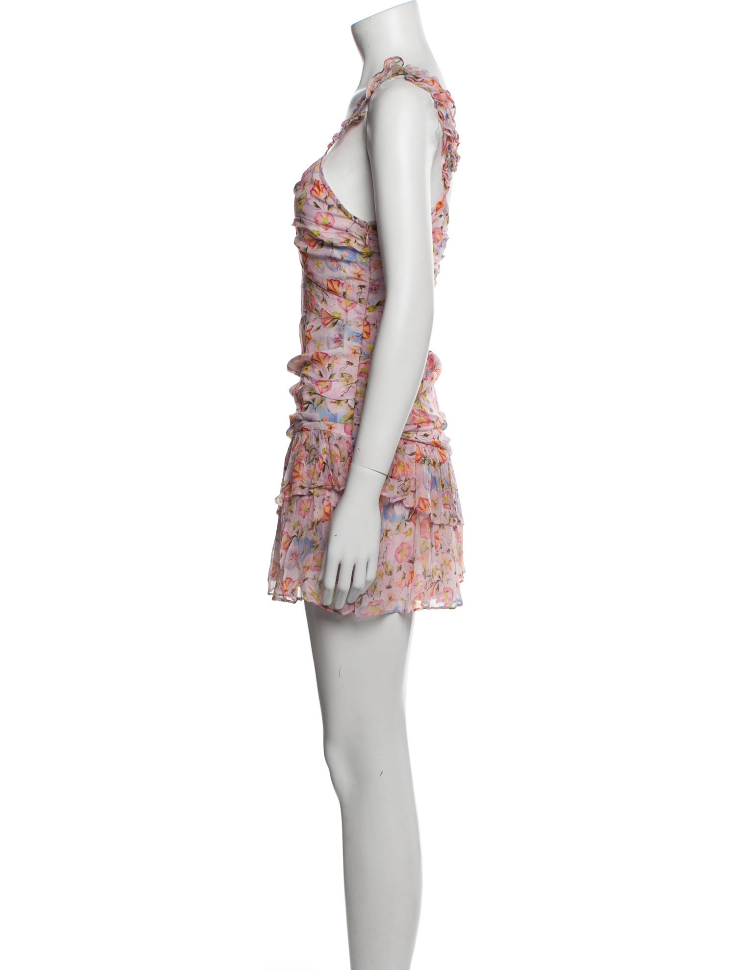 LoveShackFancy Floral Print Mini Dress w/ Tags - Neutrals Dresses ...
