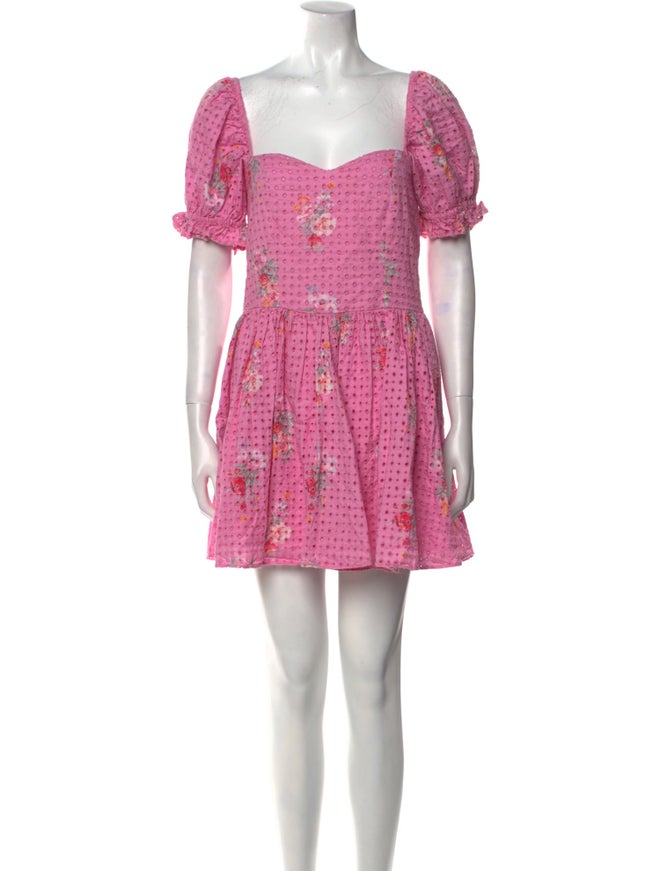 Caroline Constas Plaid Print Mini Dress - Red Dresses, Clothing ...