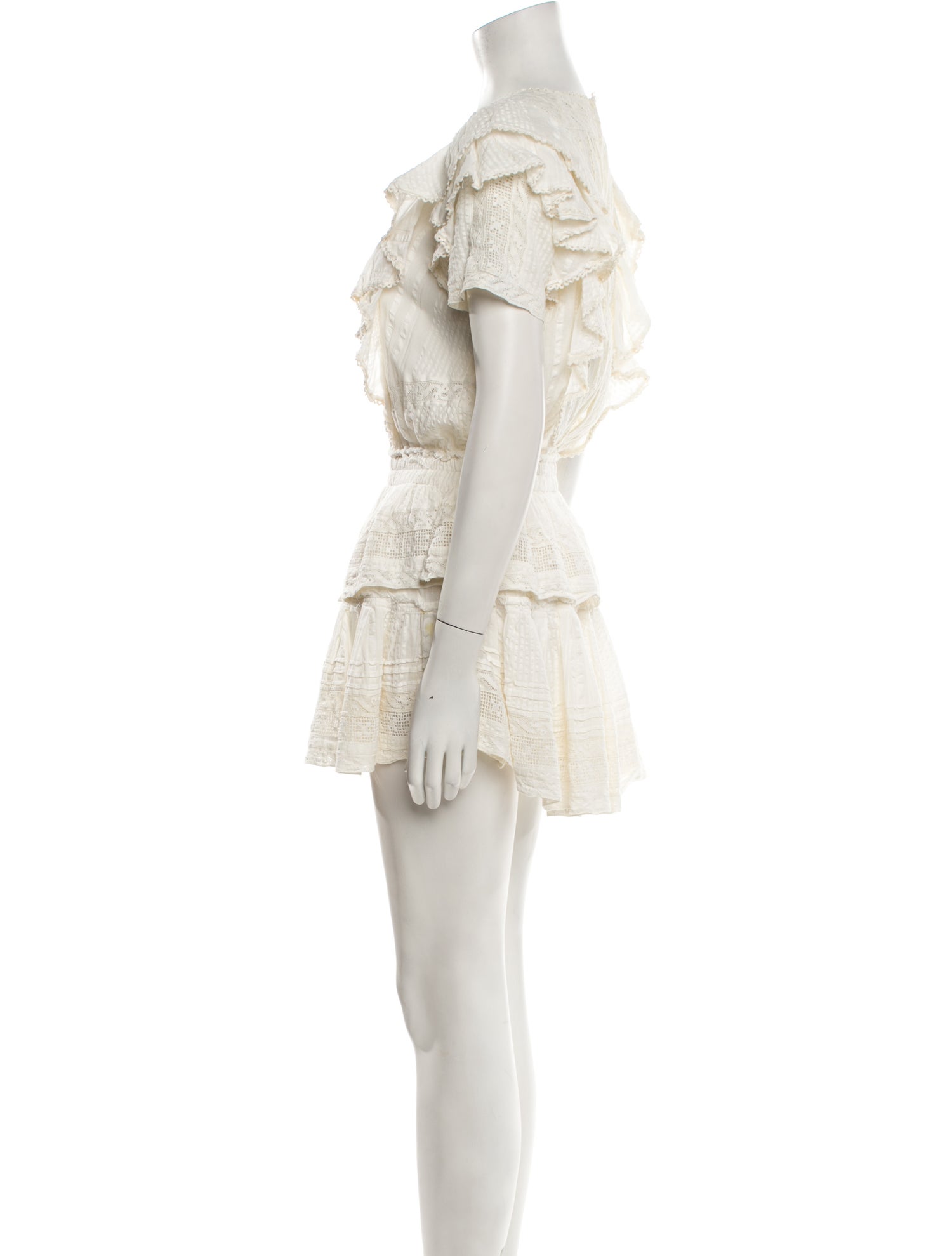 LoveShackFancy Tie-Dye Print Mini Skirt - Neutrals Skirts, Clothing ...