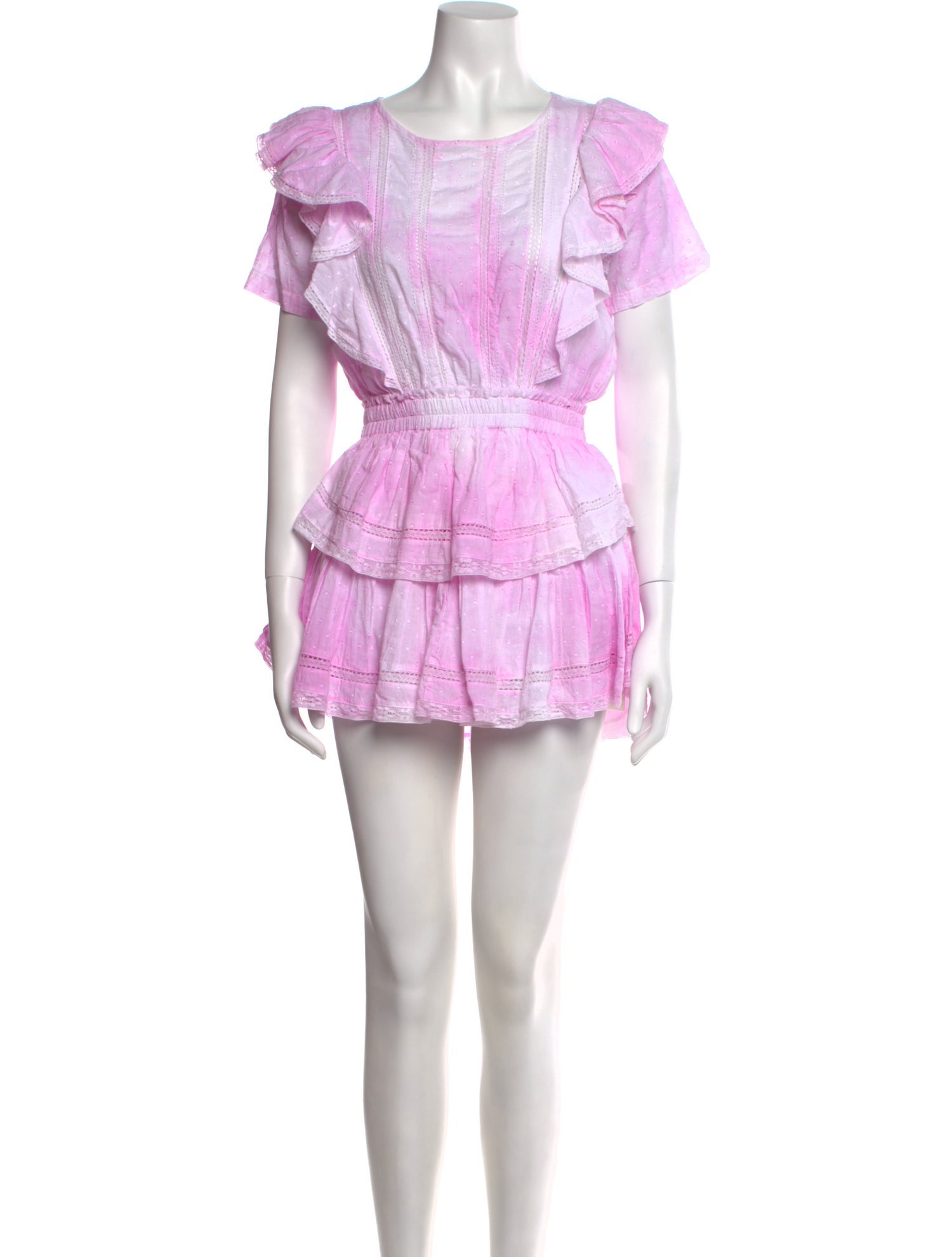 LoveShackFancy Tie-Dye Print Mini Dress - Pink Dresses, Clothing ...
