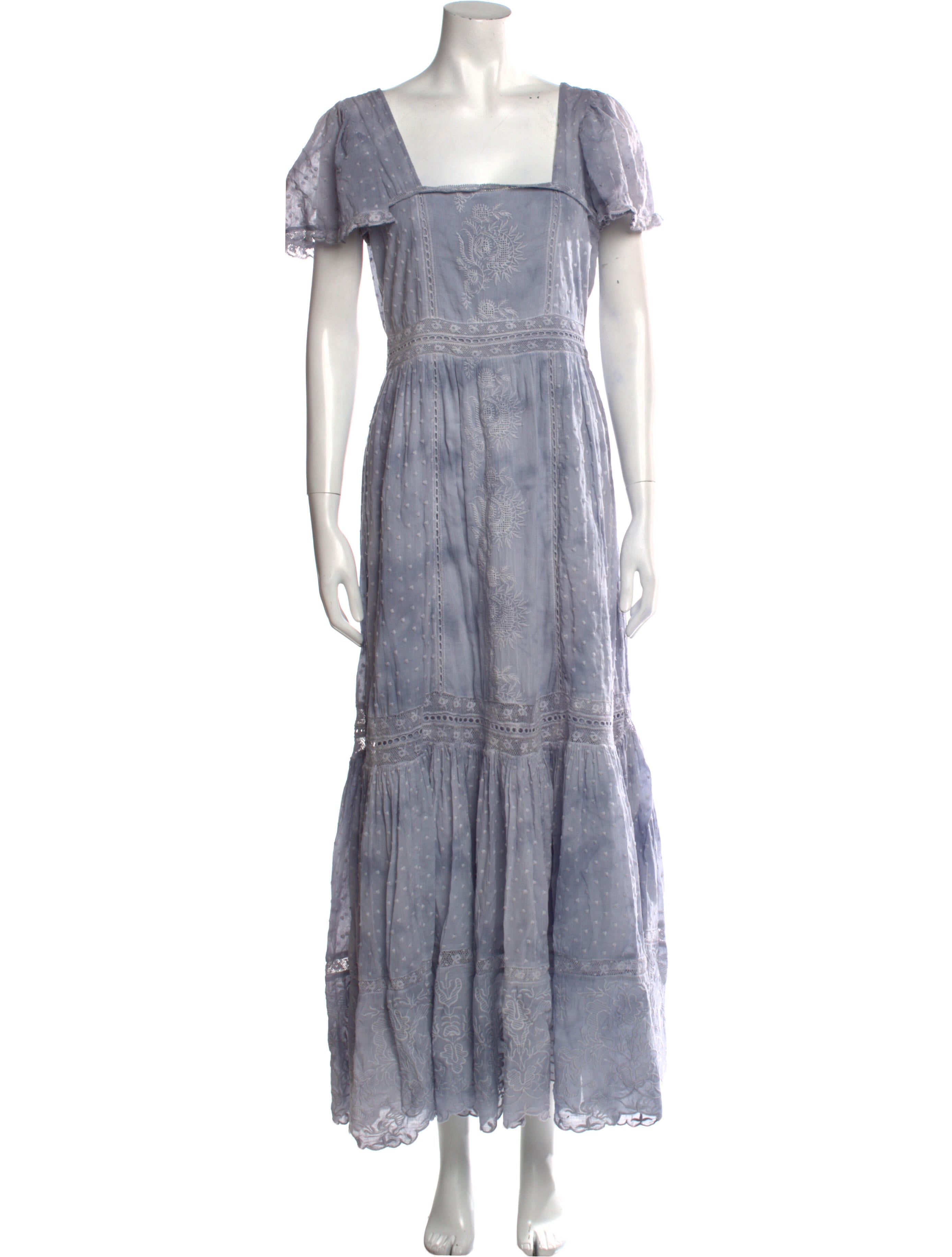 LoveShackFancy Lace Pattern Long Dress w/ Tags - Blue Dresses, Clothing ...