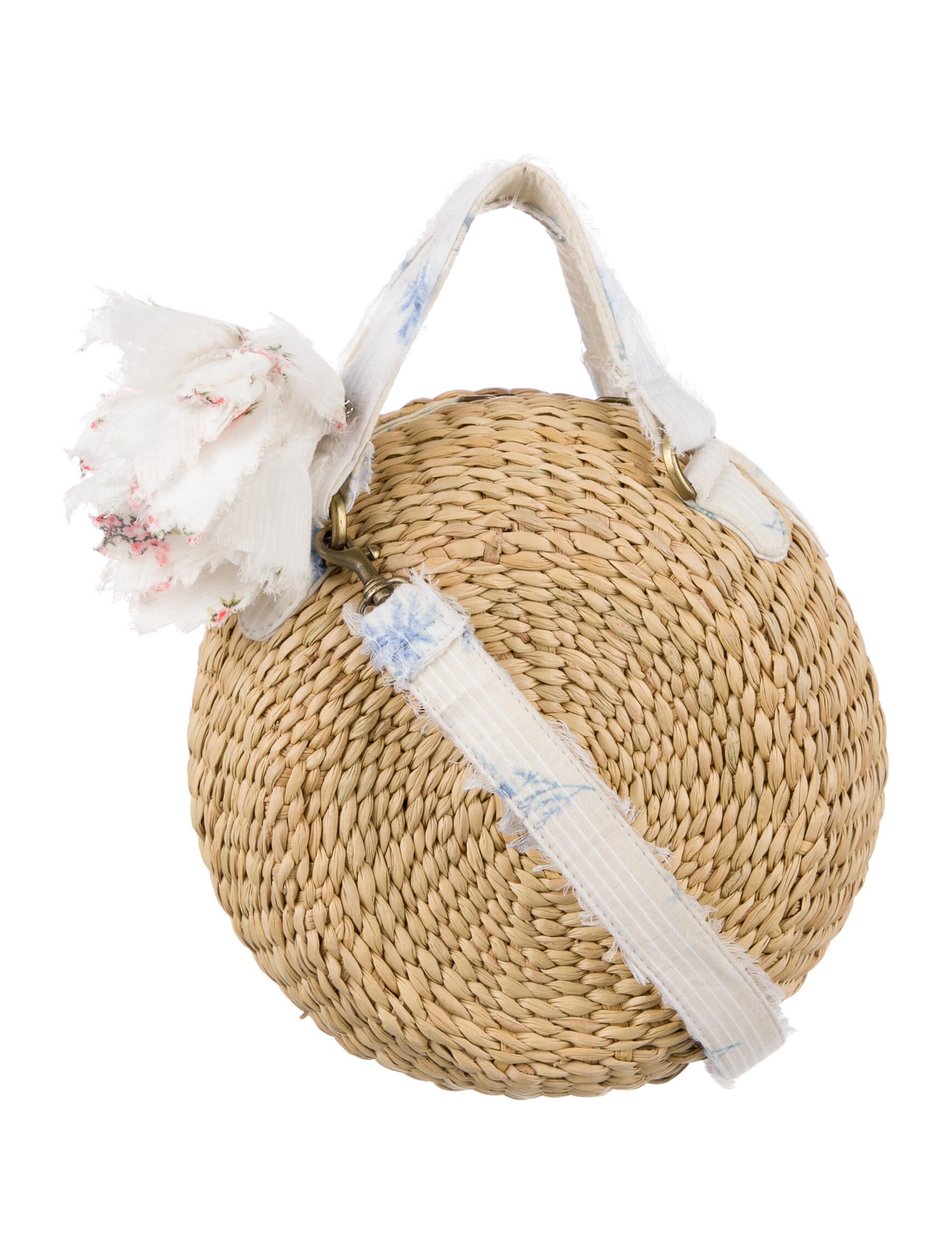 LoveShackFancy Raffia Crossbody Bag - Neutrals Crossbody Bags, Handbags ...