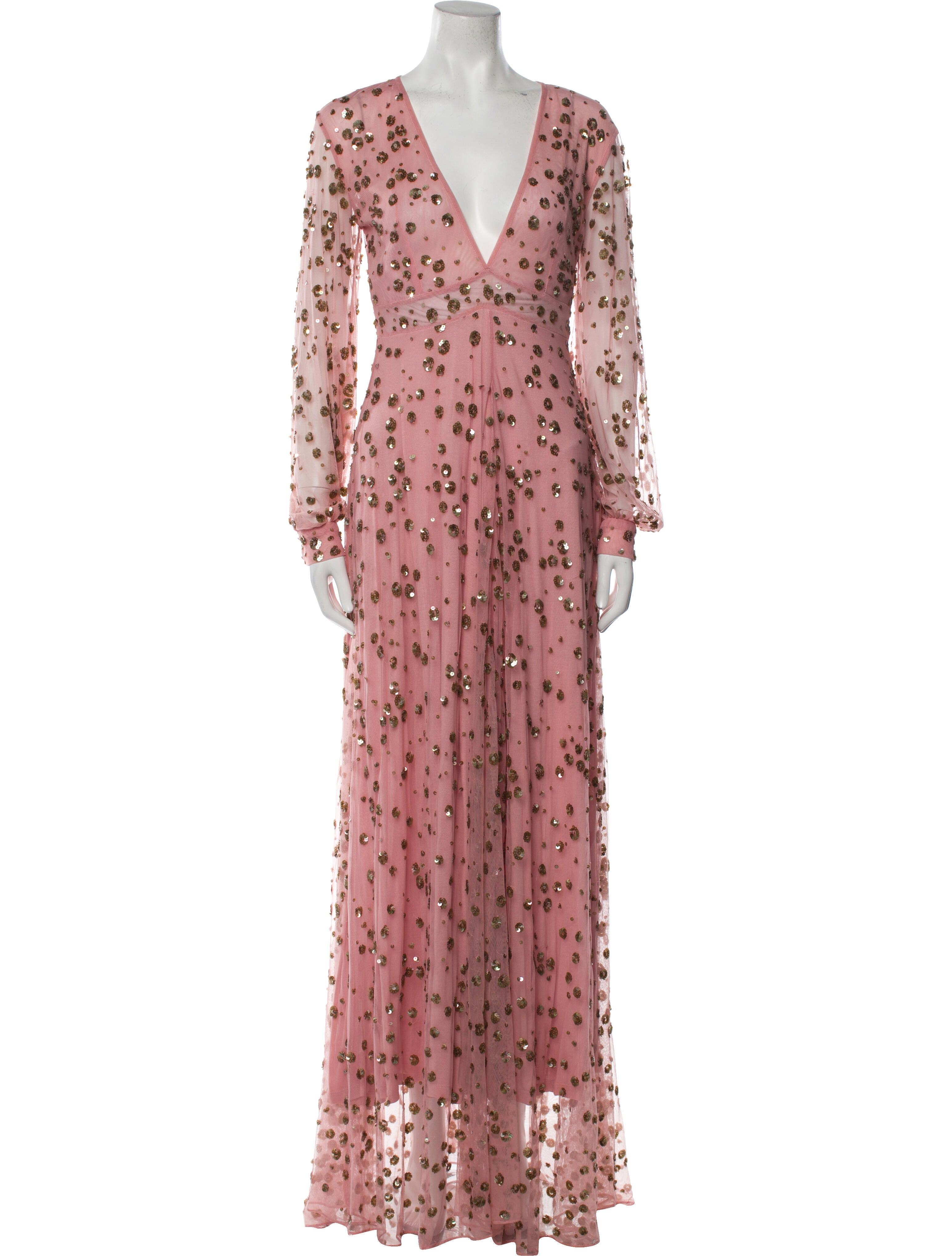 LoveShackFancy Floral Print Long Dress - Pink Dresses, Clothing | The ...