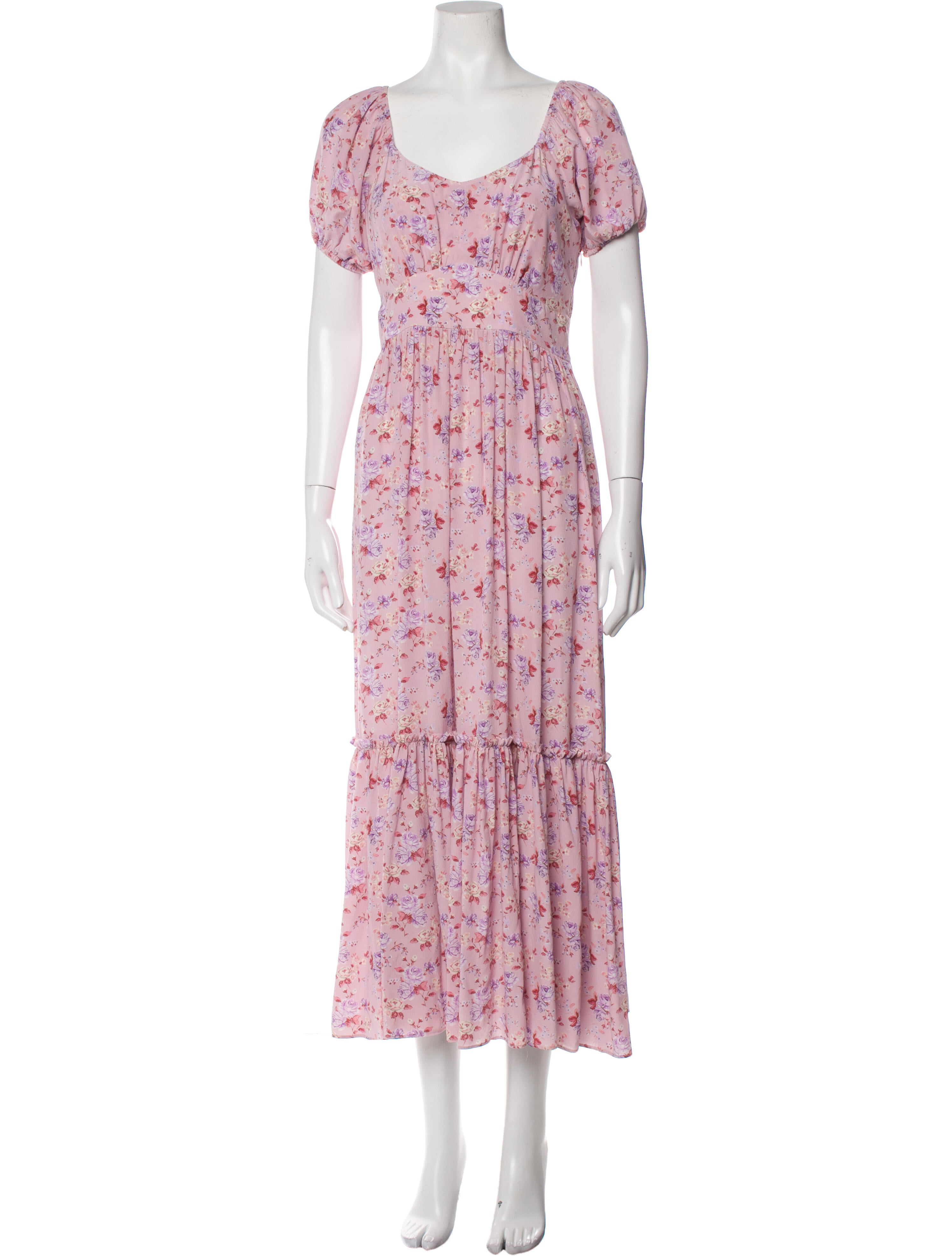 LoveShackFancy Silk Long Dress - Neutrals Dresses, Clothing ...