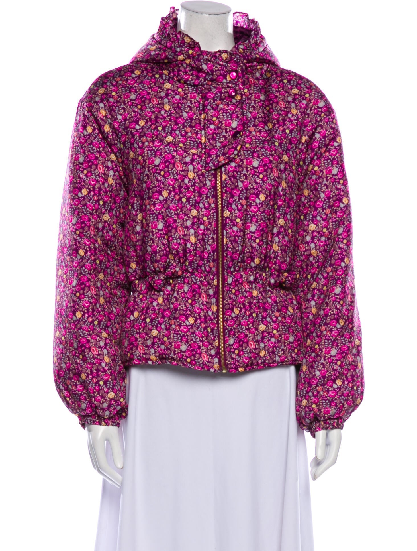 LoveShackFancy Floral Print Evening Jacket - Purple Jackets, Clothing ...