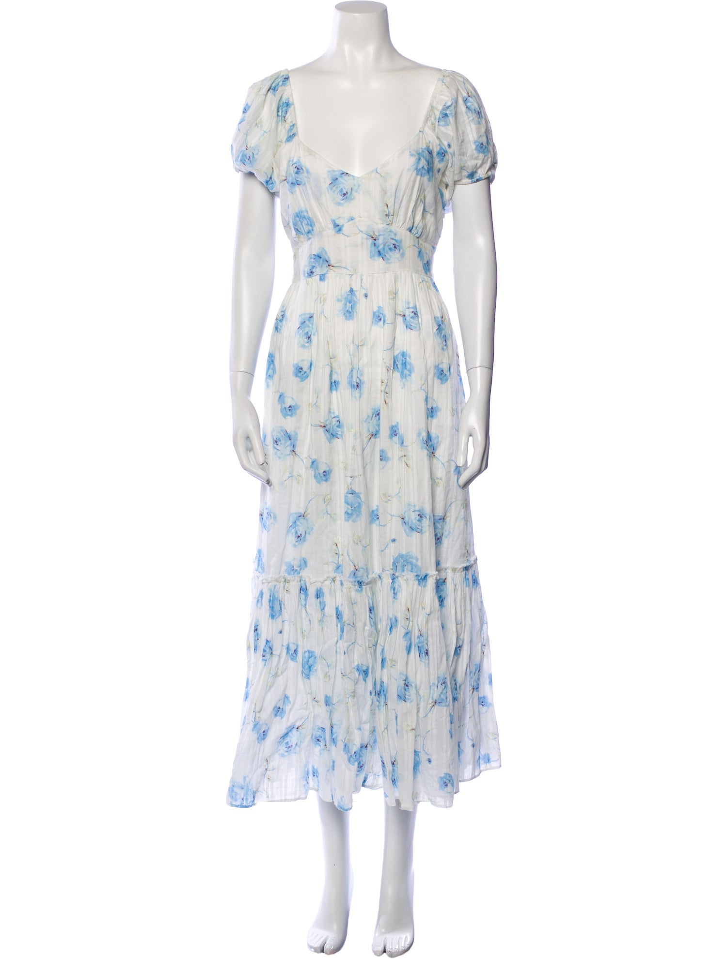 LoveShackFancy Floral Print Long Dress - White Dresses, Clothing ...