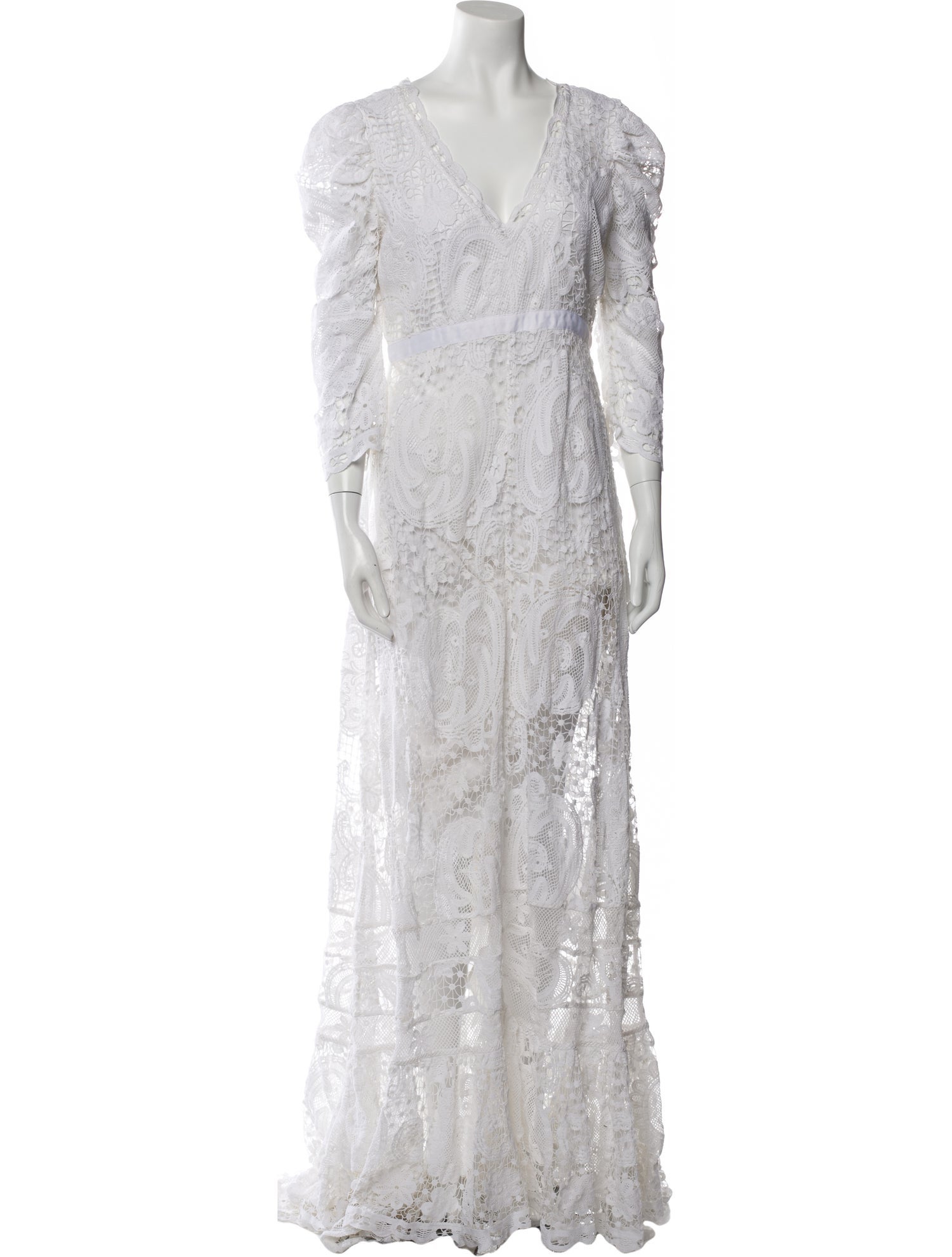LoveShackFancy Lace Pattern Long Dress w/ Tags - White Dresses ...