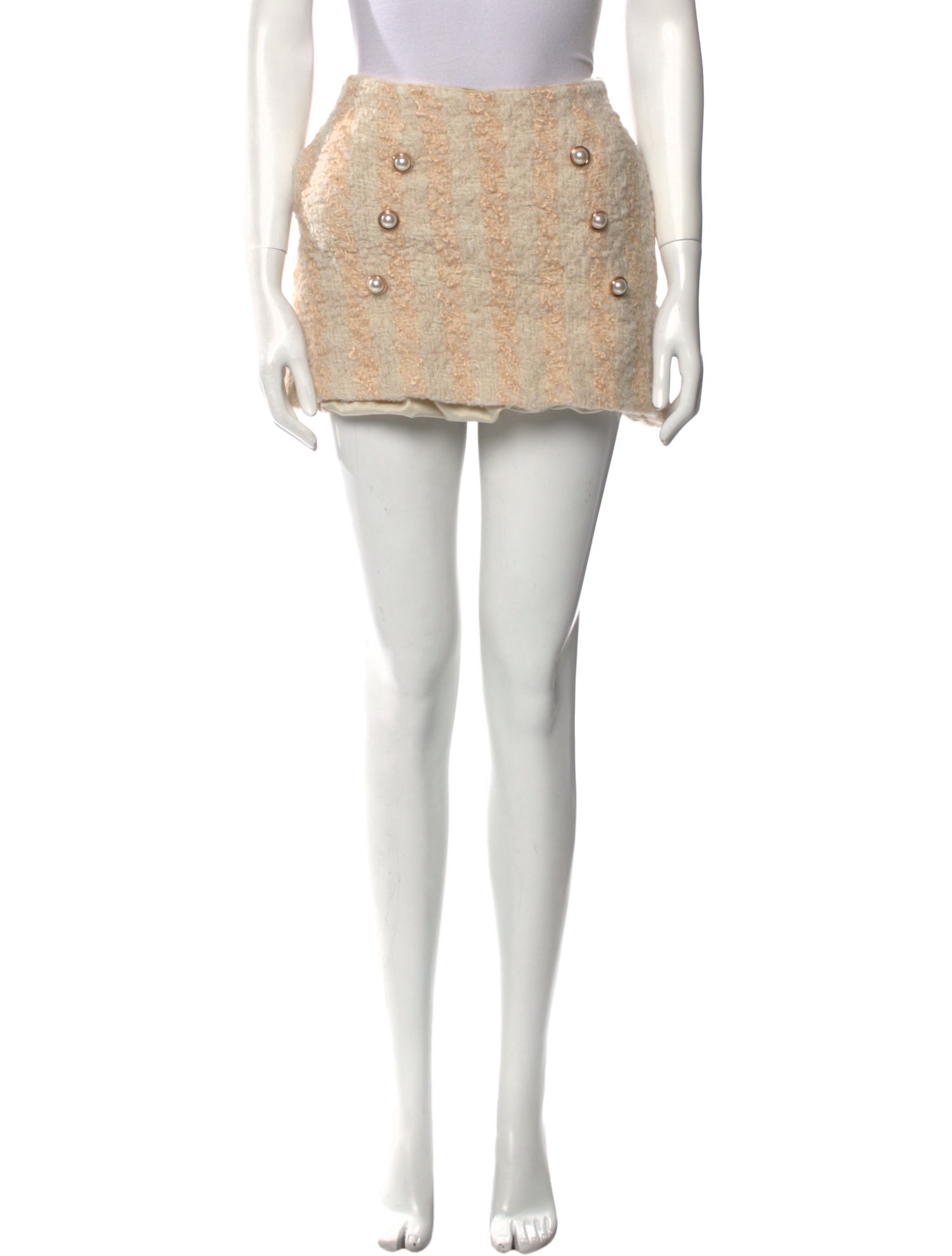 LoveShackFancy Tweed Pattern Skirt - Neutrals Skirts, Clothing ...