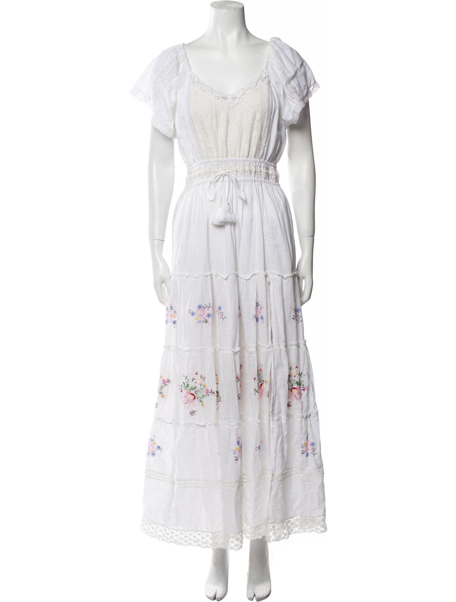 LoveShackFancy Floral Print Long Dress - White Dresses, Clothing ...