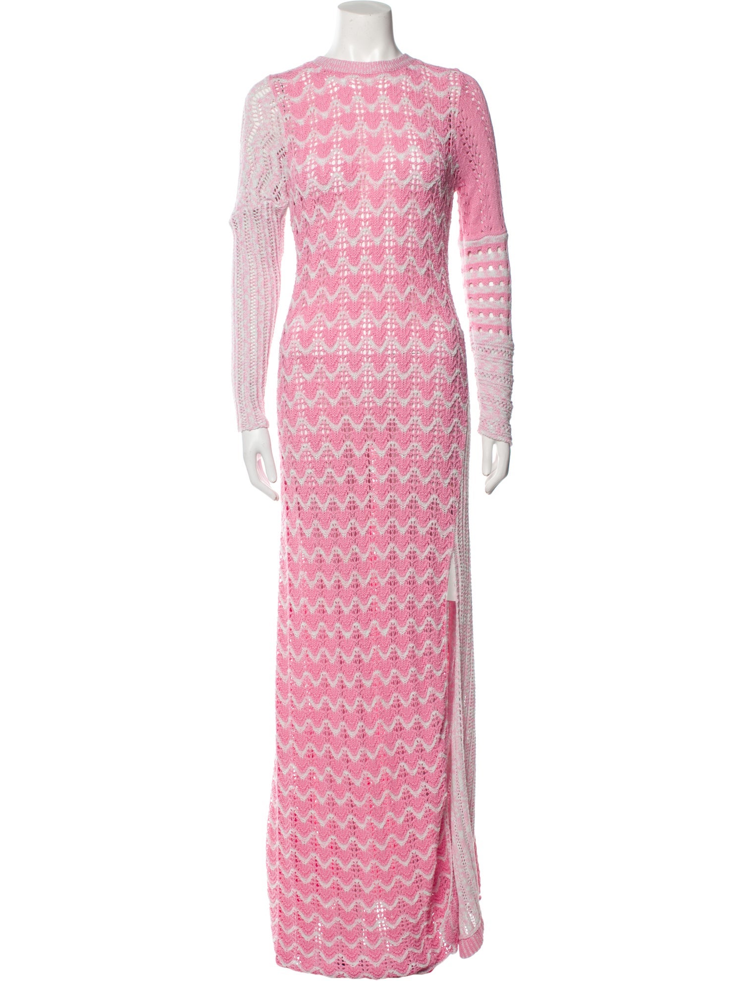 LoveShackFancy Lace Pattern Long Dress - Pink Dresses, Clothing ...