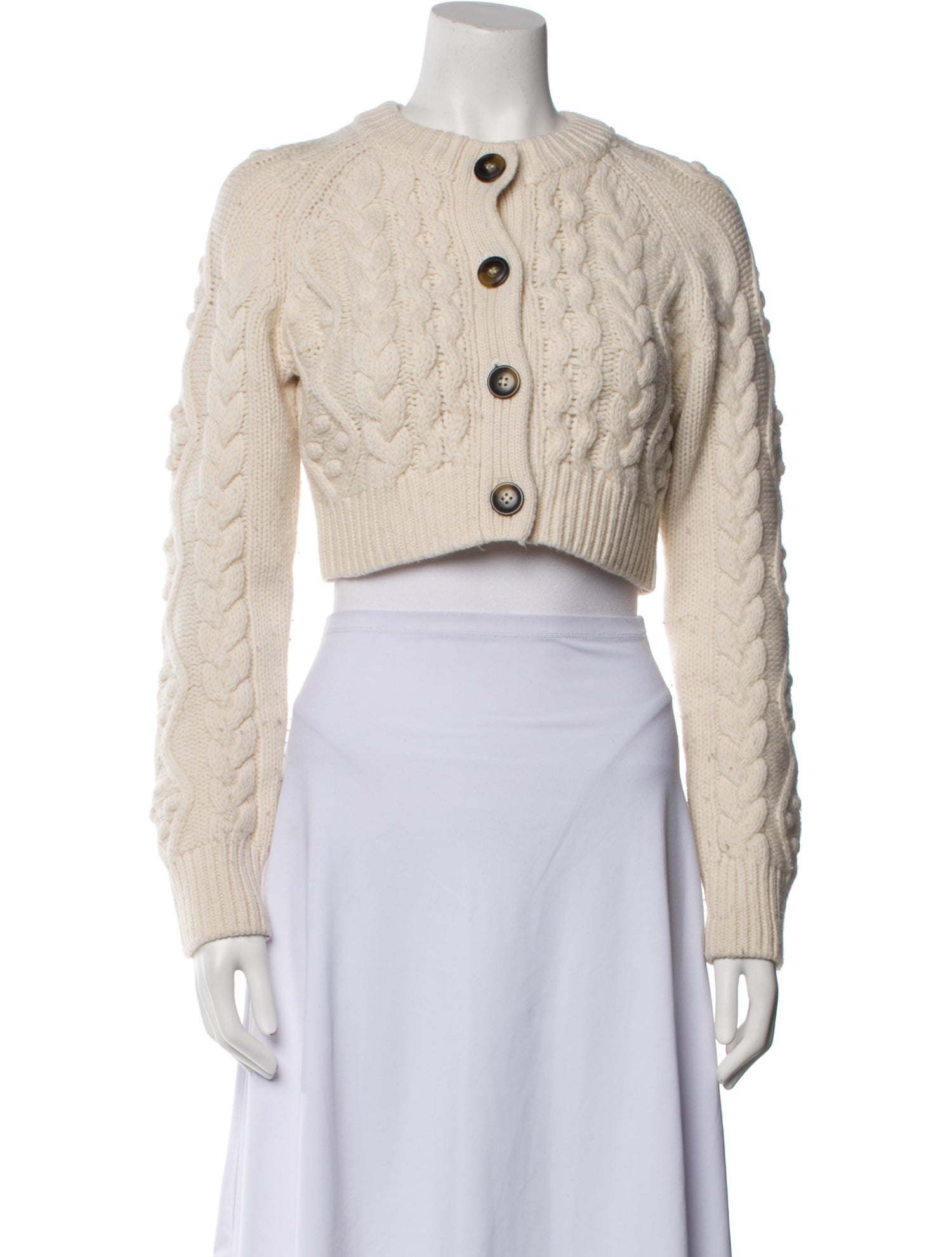 Loulou Studio Wool Crew Neck Sweater - Neutrals Knitwear, Clothing ...