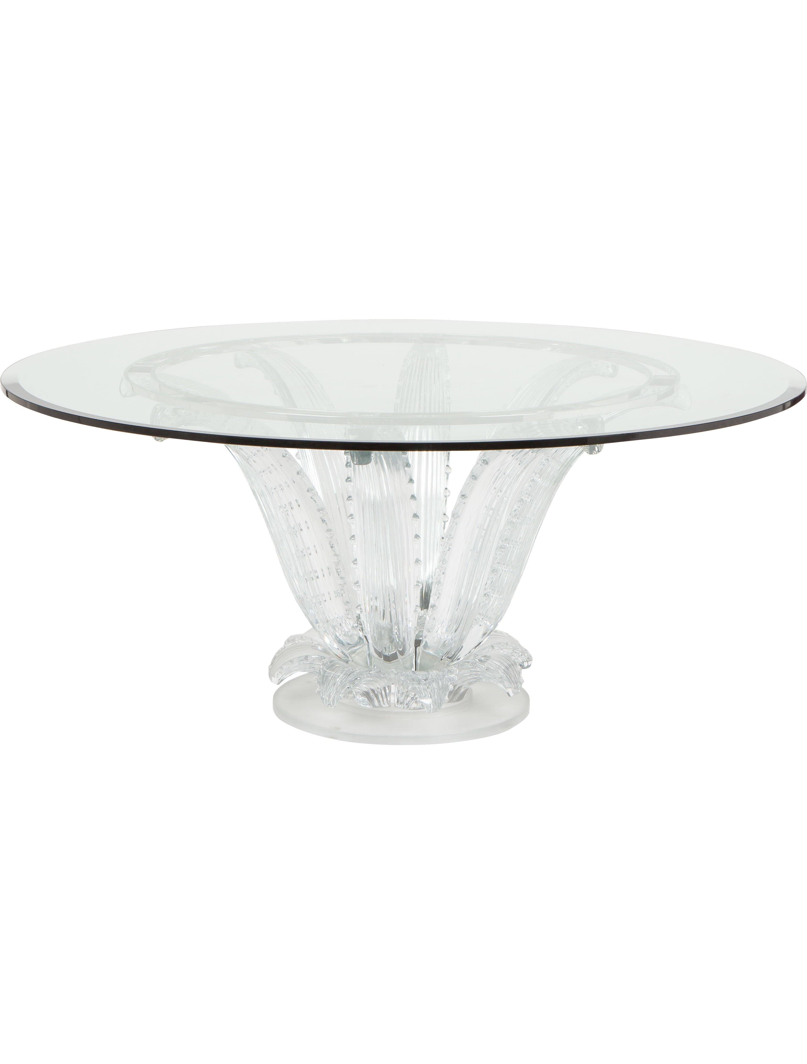 Lalique Cactus Round Table - Clear Tables, Furniture - WLQ23141 | The ...