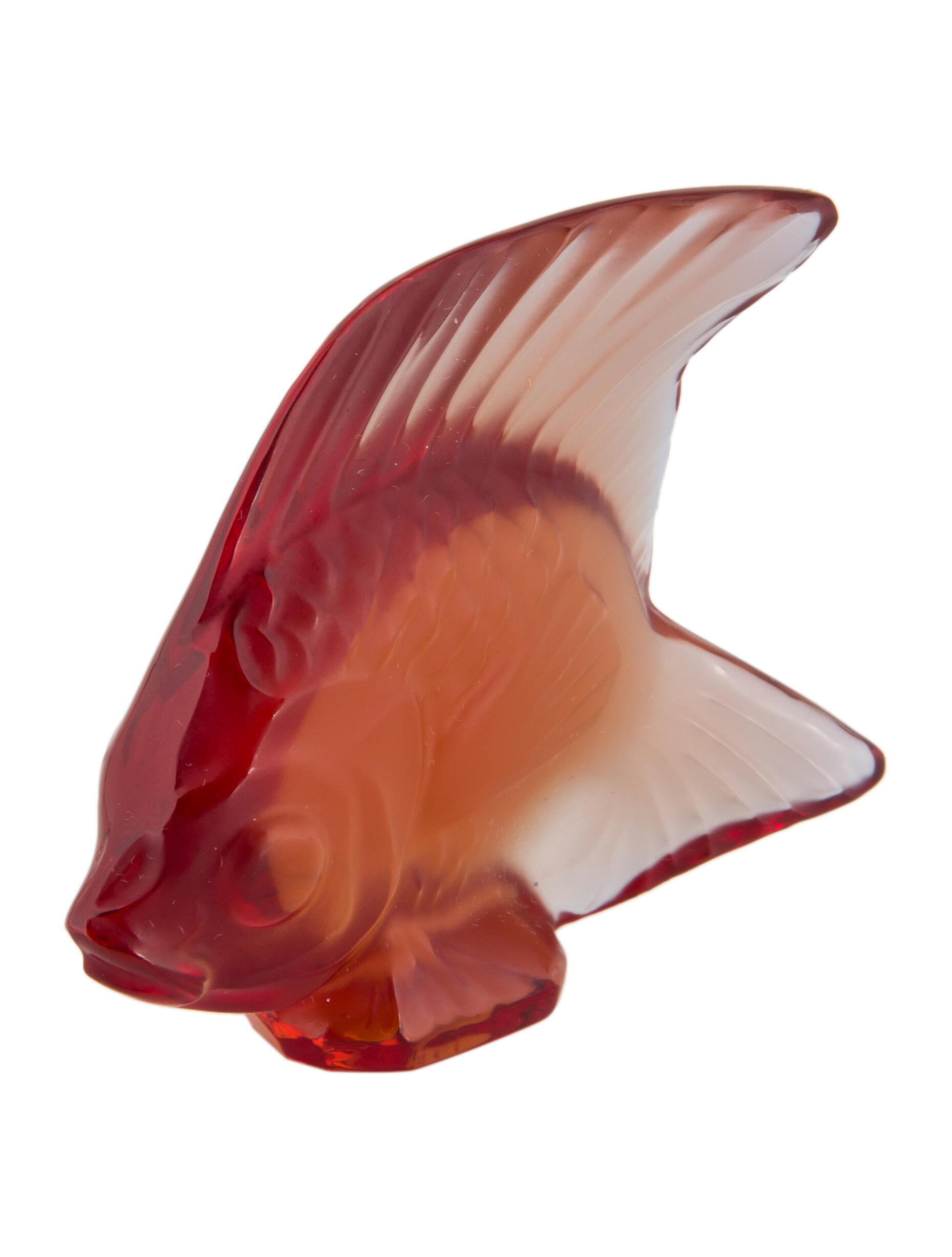 Lalique Crystal Fish Figurine - Purple Decorative Accents, Decor ...