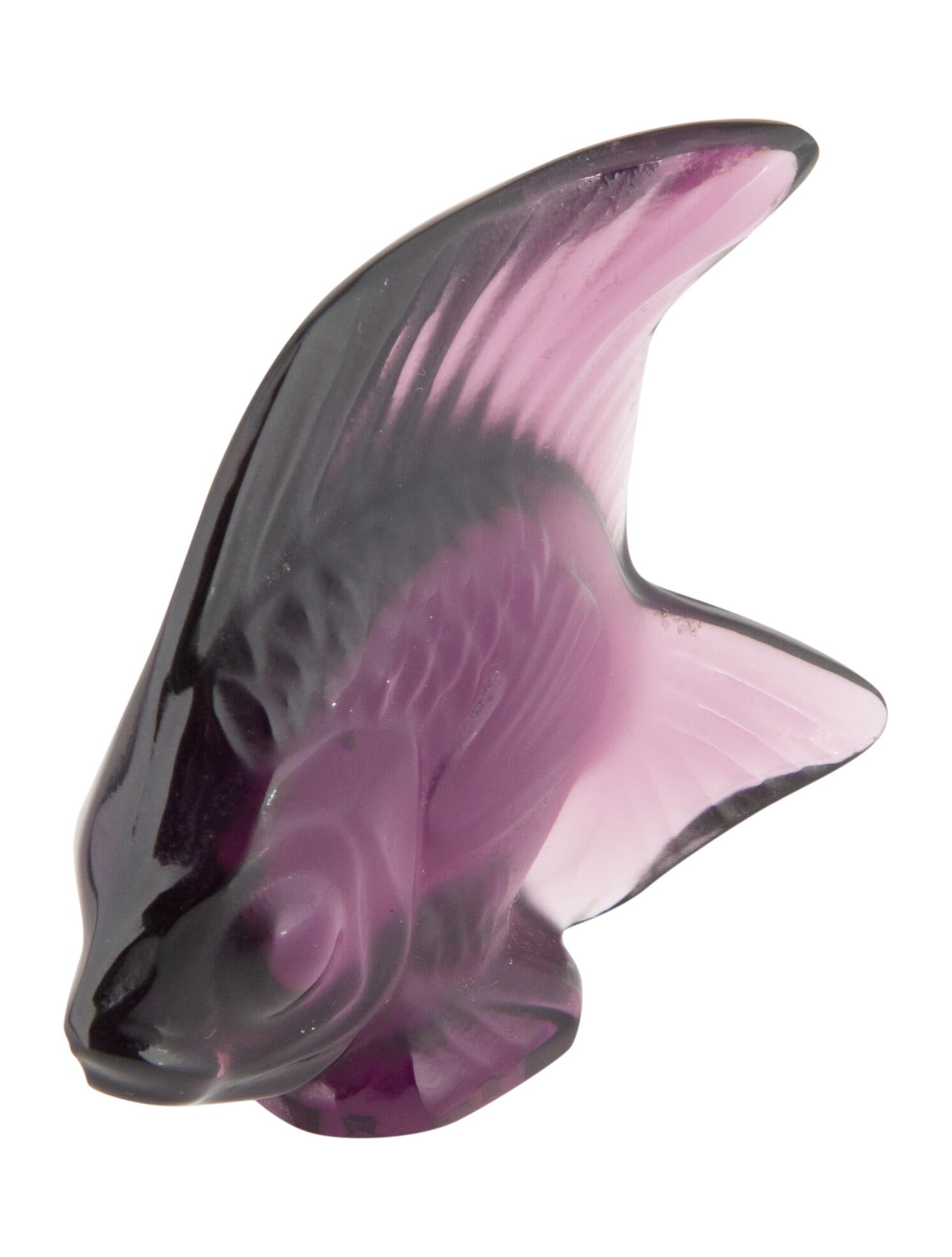 Lalique Crystal Fish Figurine - Purple Figures, Collectibles - WLQ34071 ...